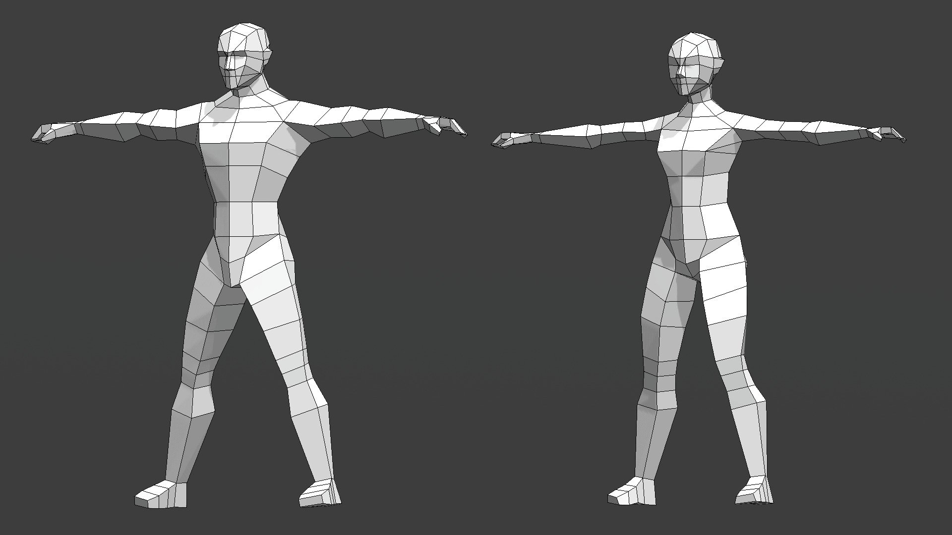 Humans LowPoly - Rigged - Buy Royalty Free 3D model by yeshua.nel ...