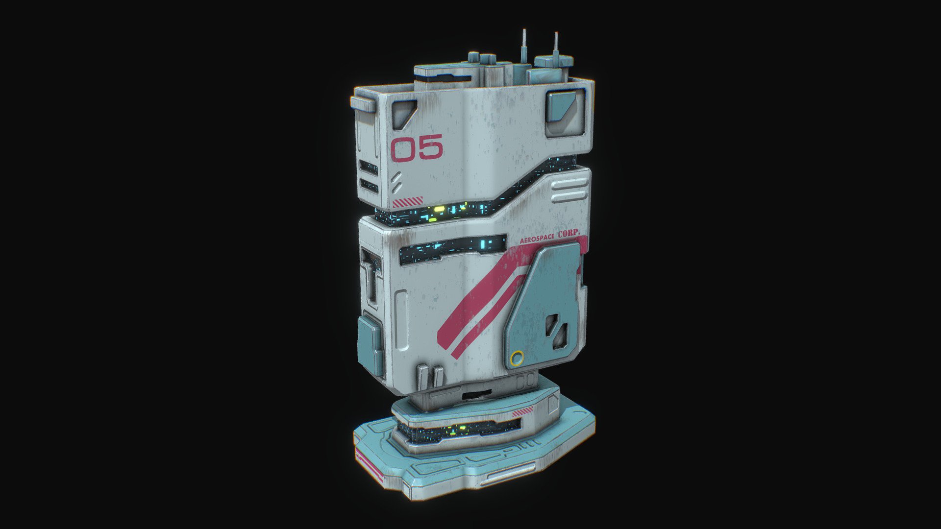 Sci fi city building 1 - 3D model by Alexandr33D (@vympel) [eb5c28d ...