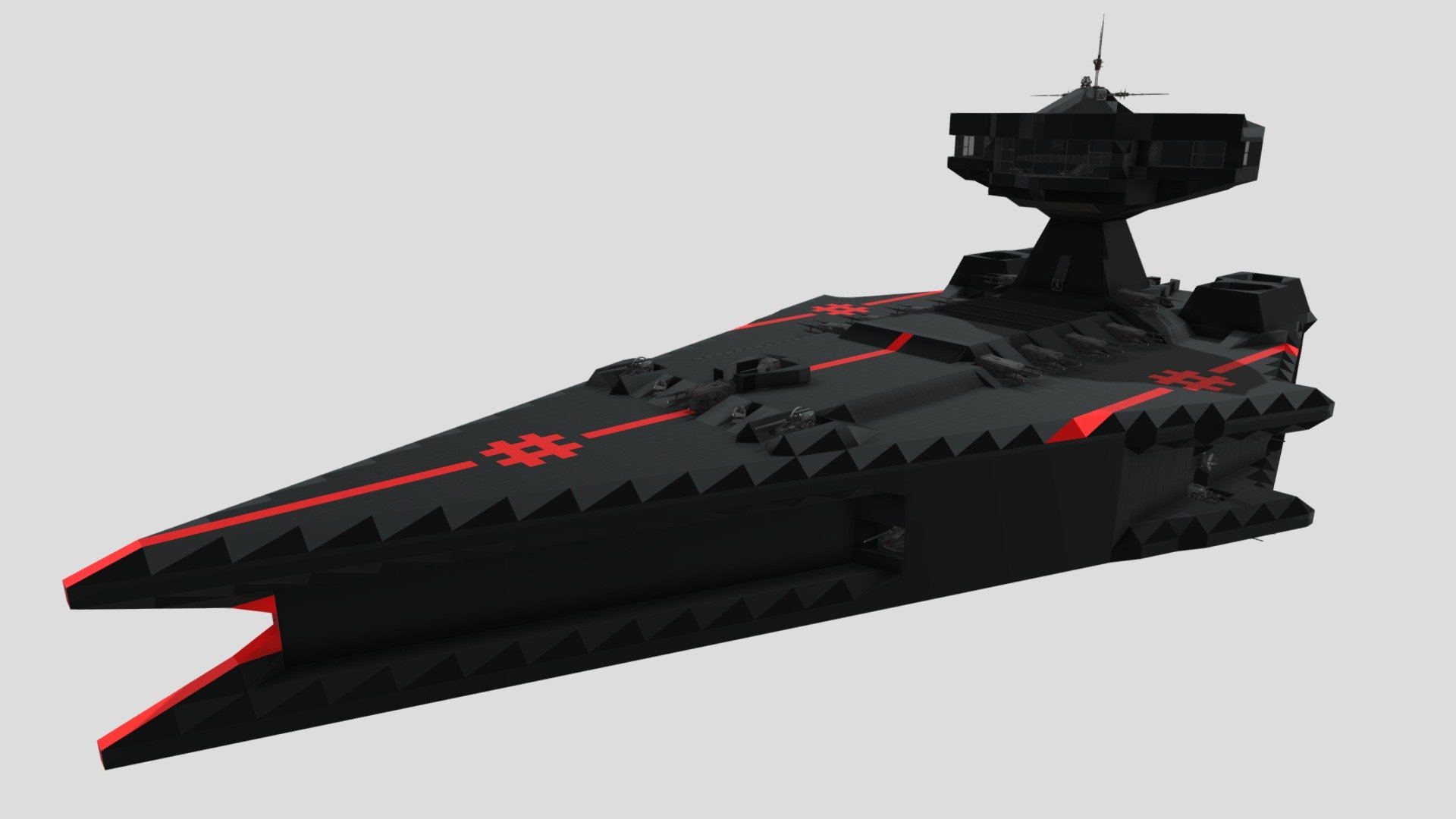 Violetta I-class Cruiser - 3D model by debikussyk [eb5d0a9] - Sketchfab