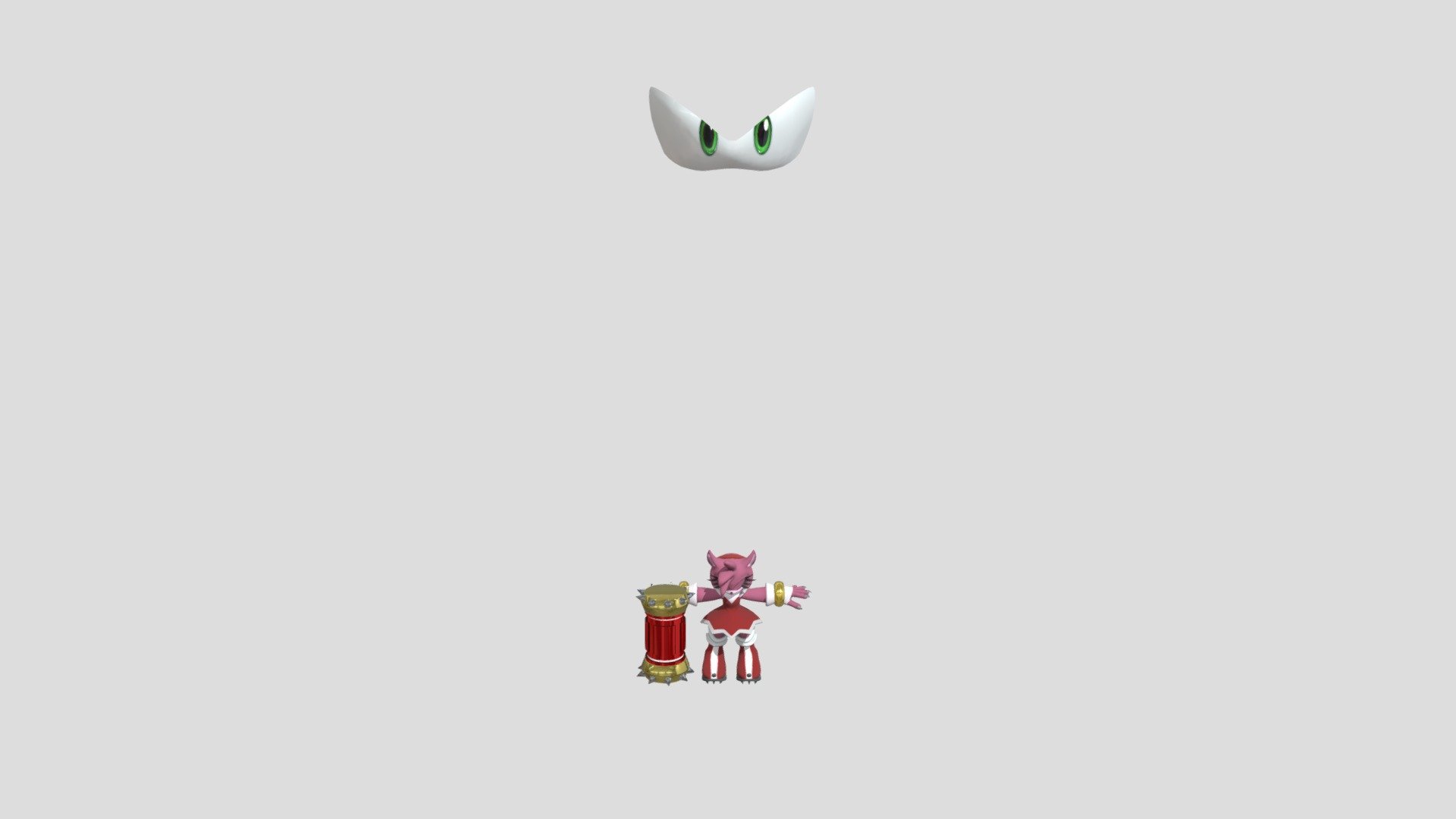 Sonic The Hedgehog - Amy Rose Fighted - Download Free 3D model by ...
