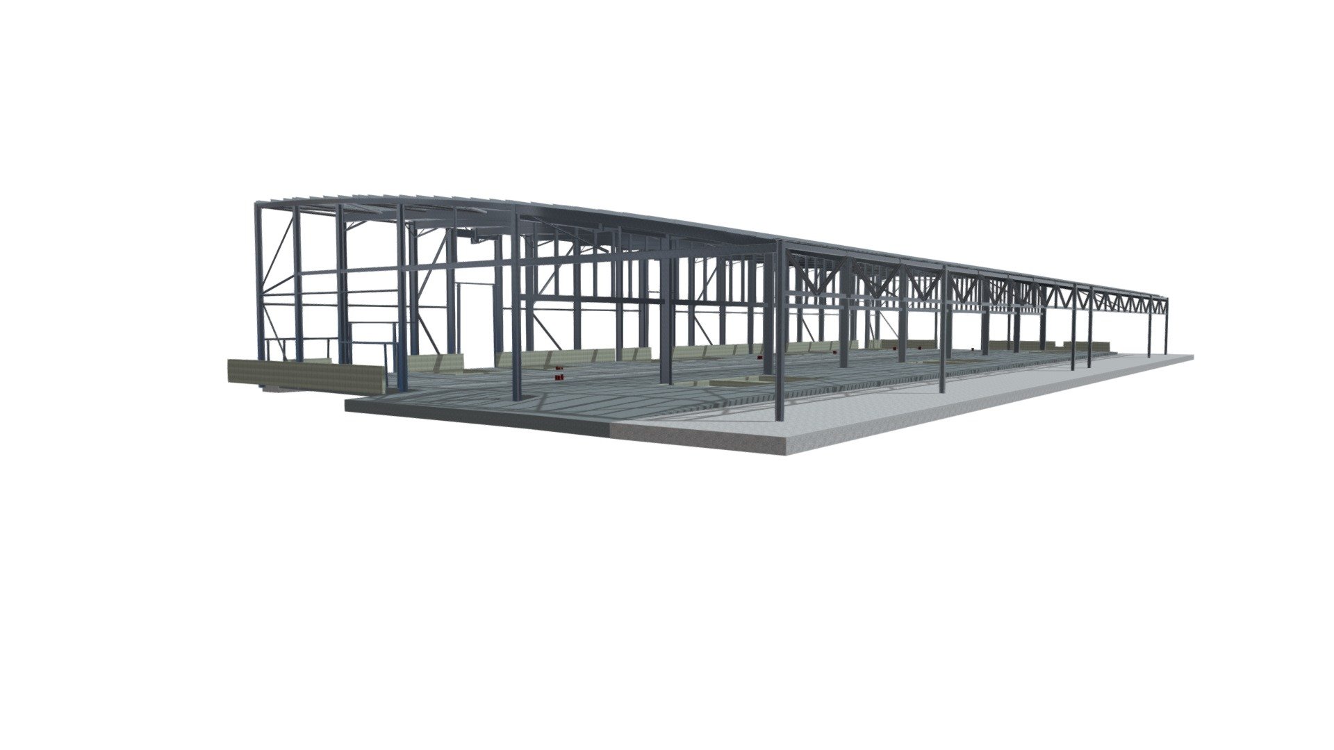 Steel structure - 3D model by Bimfra [eb5faa3] - Sketchfab