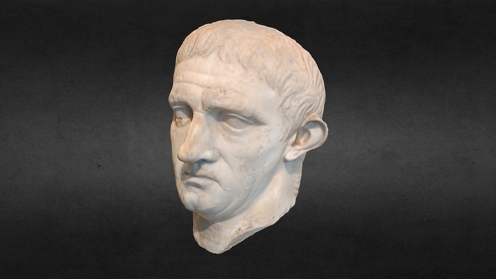 Portrait of Emperor Nero, Re-Carved as Claudius - Download Free 3D ...