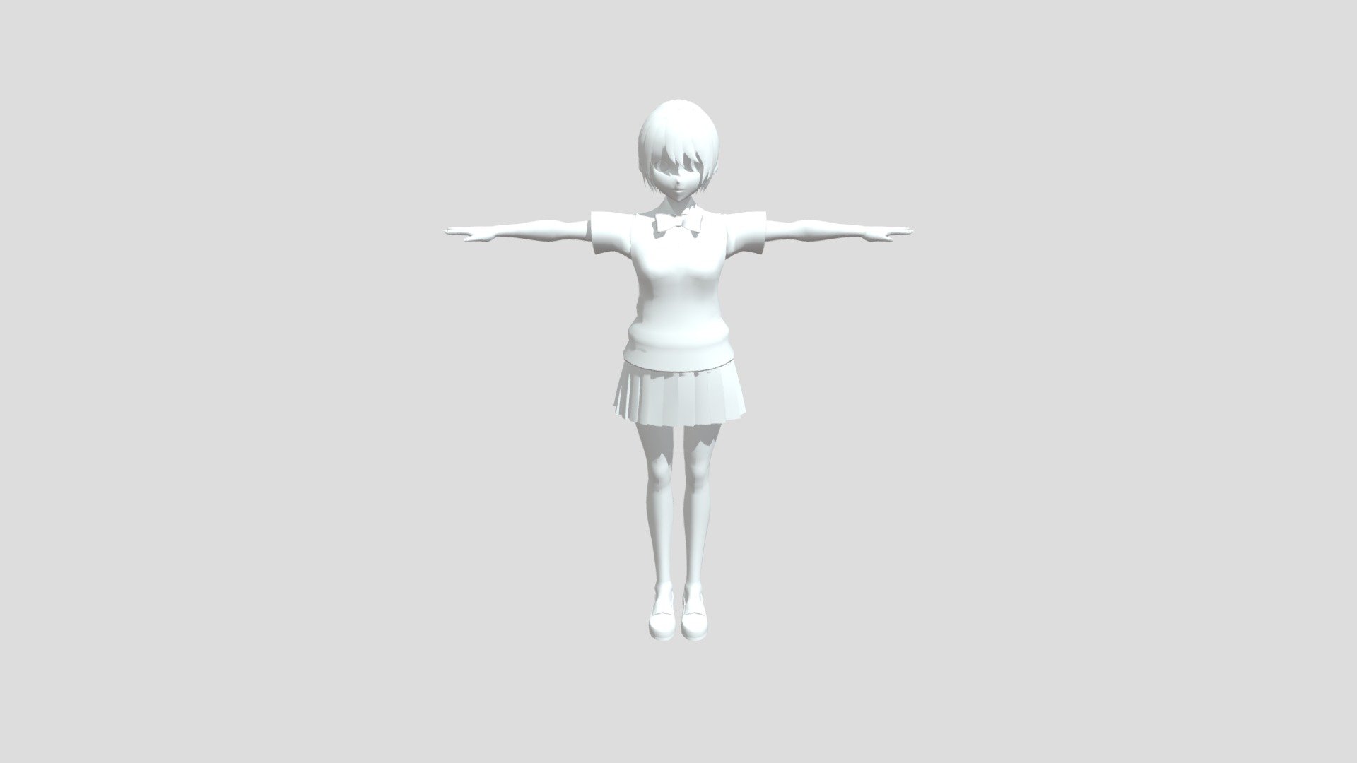 animegirl - 3D model by Katsumi Ren (@rajbarot111) [eb60b48] - Sketchfab