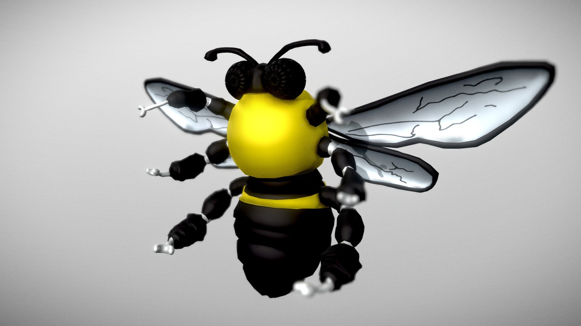 Bee - 3D model by Yanez Designs (@Yanez-Designs) [eb61b9e] - Sketchfab