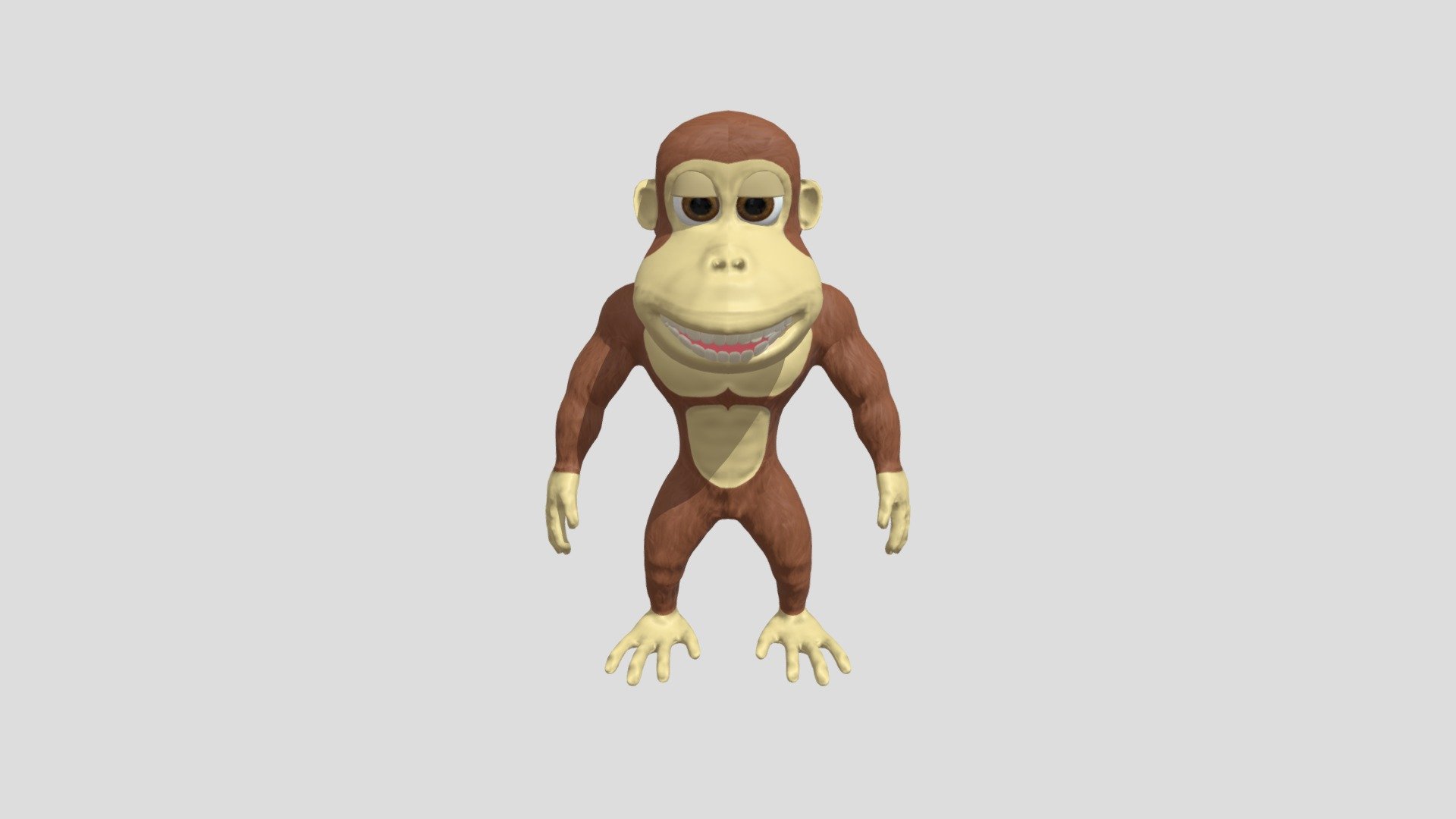 Monkey - 3D model by Catalin Vasilca (@CatalinVasilca) [eb62ddc ...