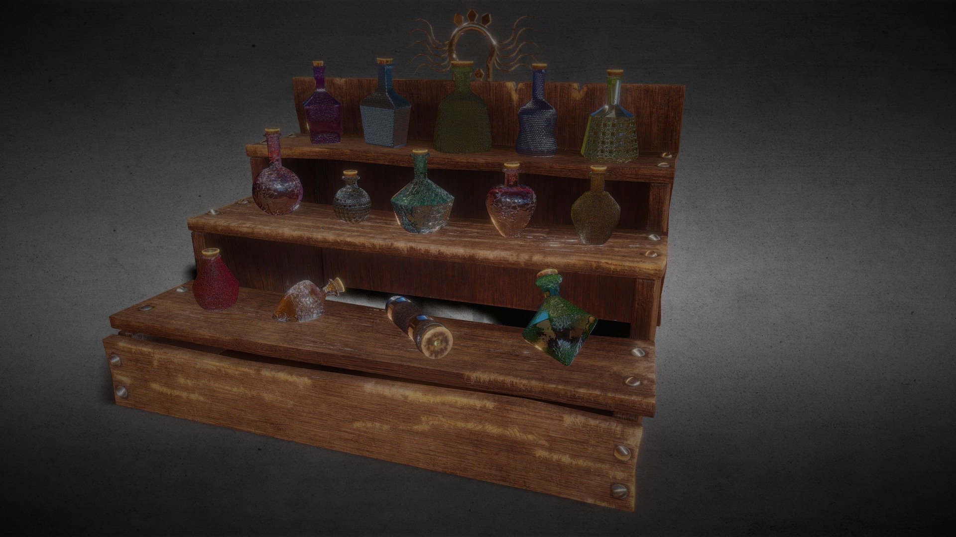 Patterned Potion Bundle - 3D model by CG_Models [eb6714c] - Sketchfab