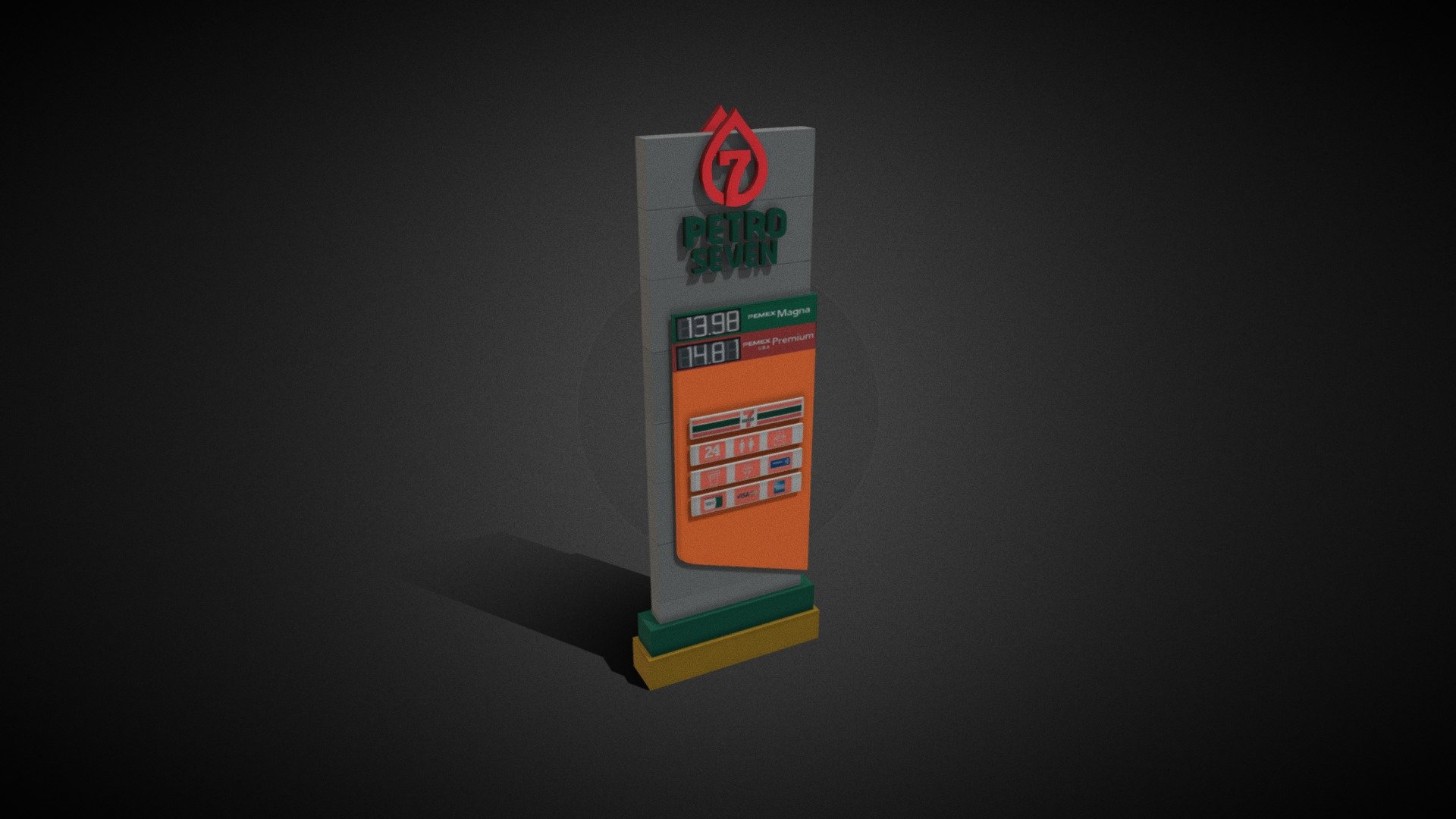 Billboard Petro Seven - 3D model by Checo Mx. (@checomx) [eb67302] - Sketchfab