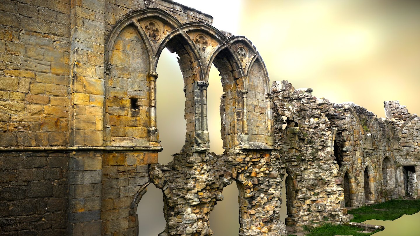 Easby Abbey - Wall 2 - 3D model by Paul (@paul3uk) [eb67558] - Sketchfab