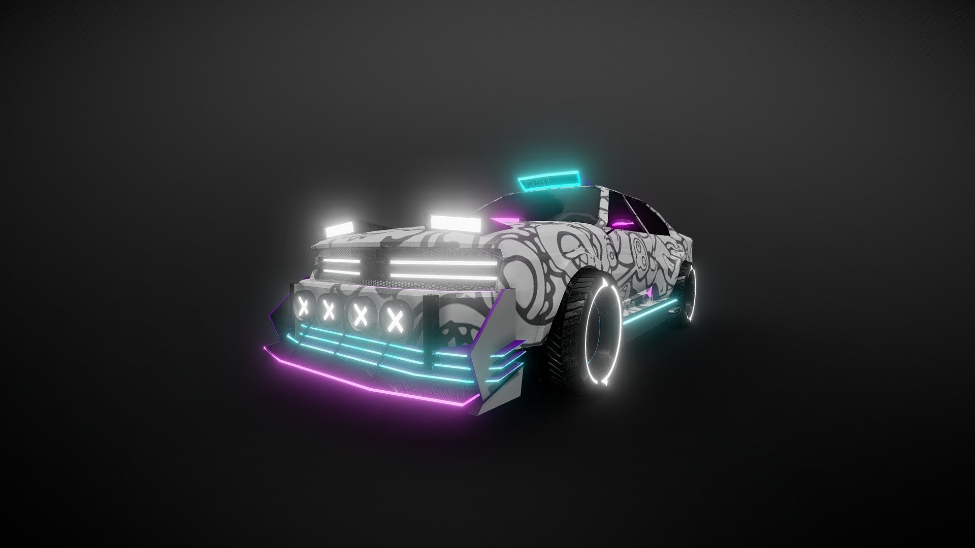 CYBERPUNK CAR - 3D model by IvanCastellano (@ivanignaciocastellano ...