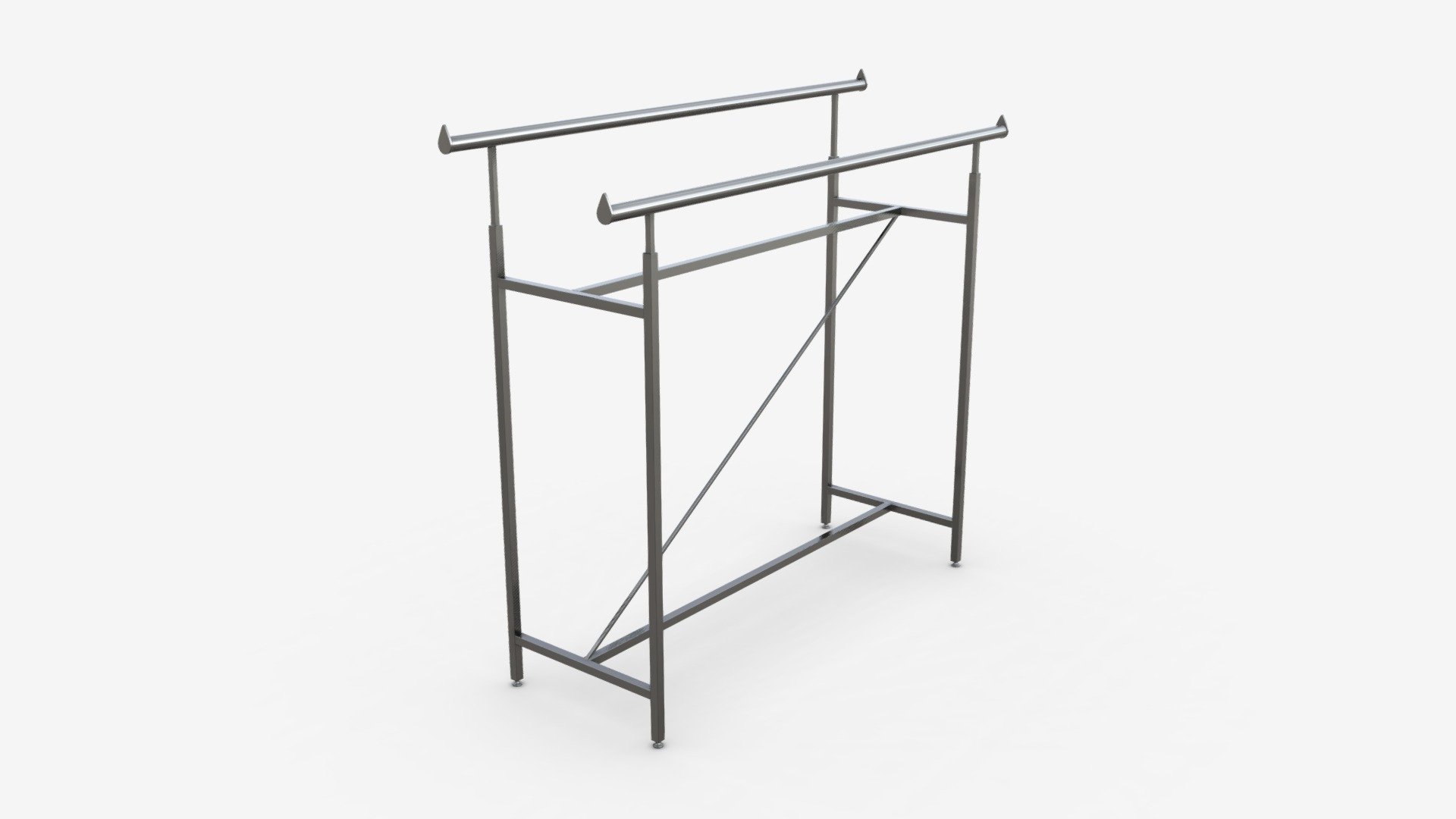 Store double bar rack - Buy Royalty Free 3D model by HQ3DMOD ...