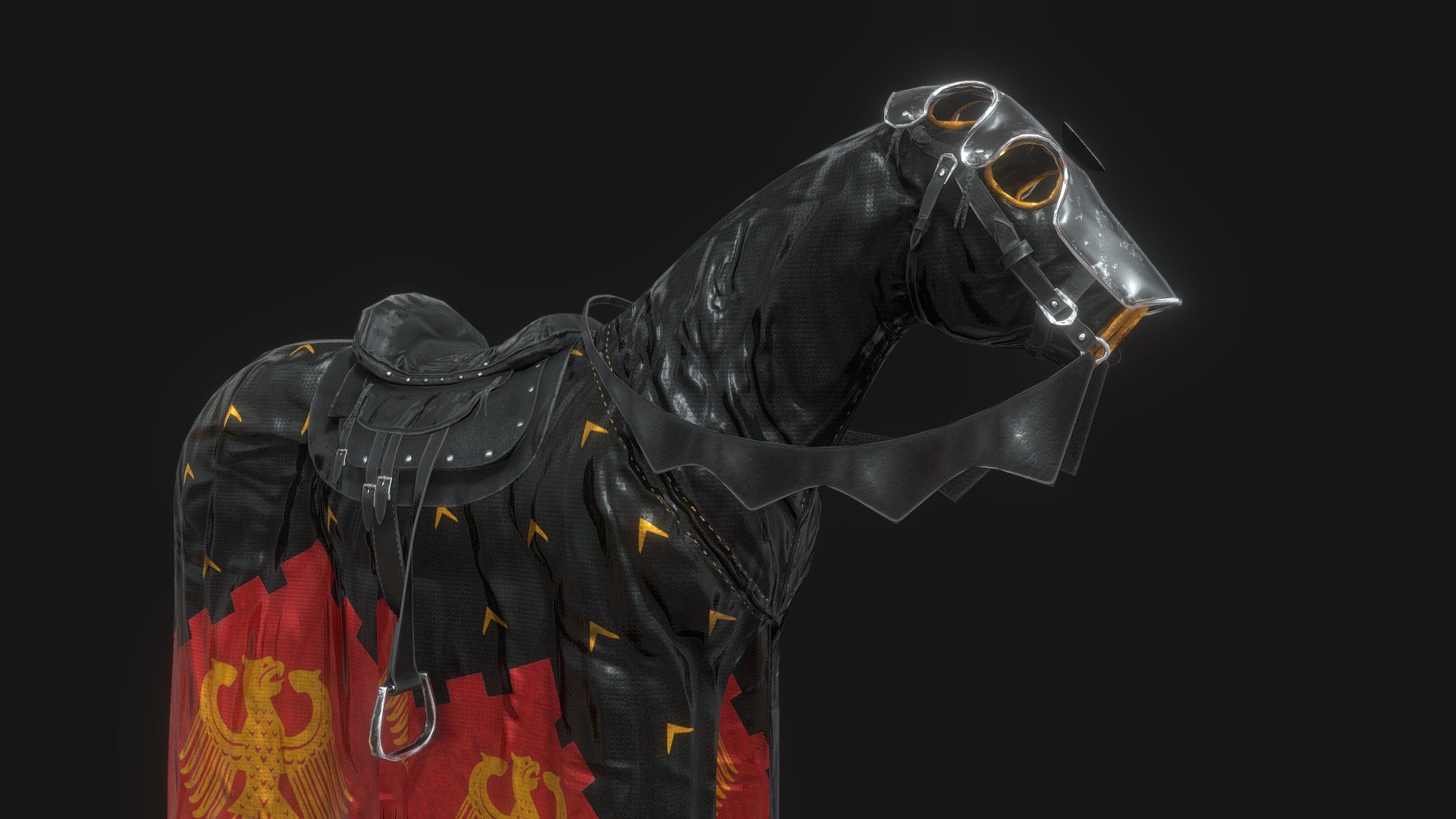 PBR Horse Armor (Eagle Cloak) - 3D model by Ferocious Industries ...