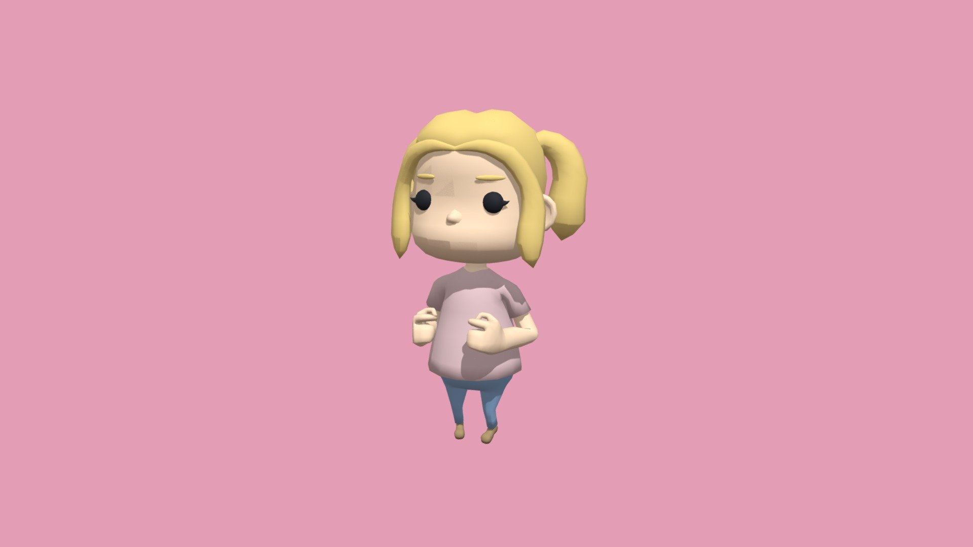 Girl2 for Unity - 3D model by Sigmoid Button Assets (@sigmoidbutton ...