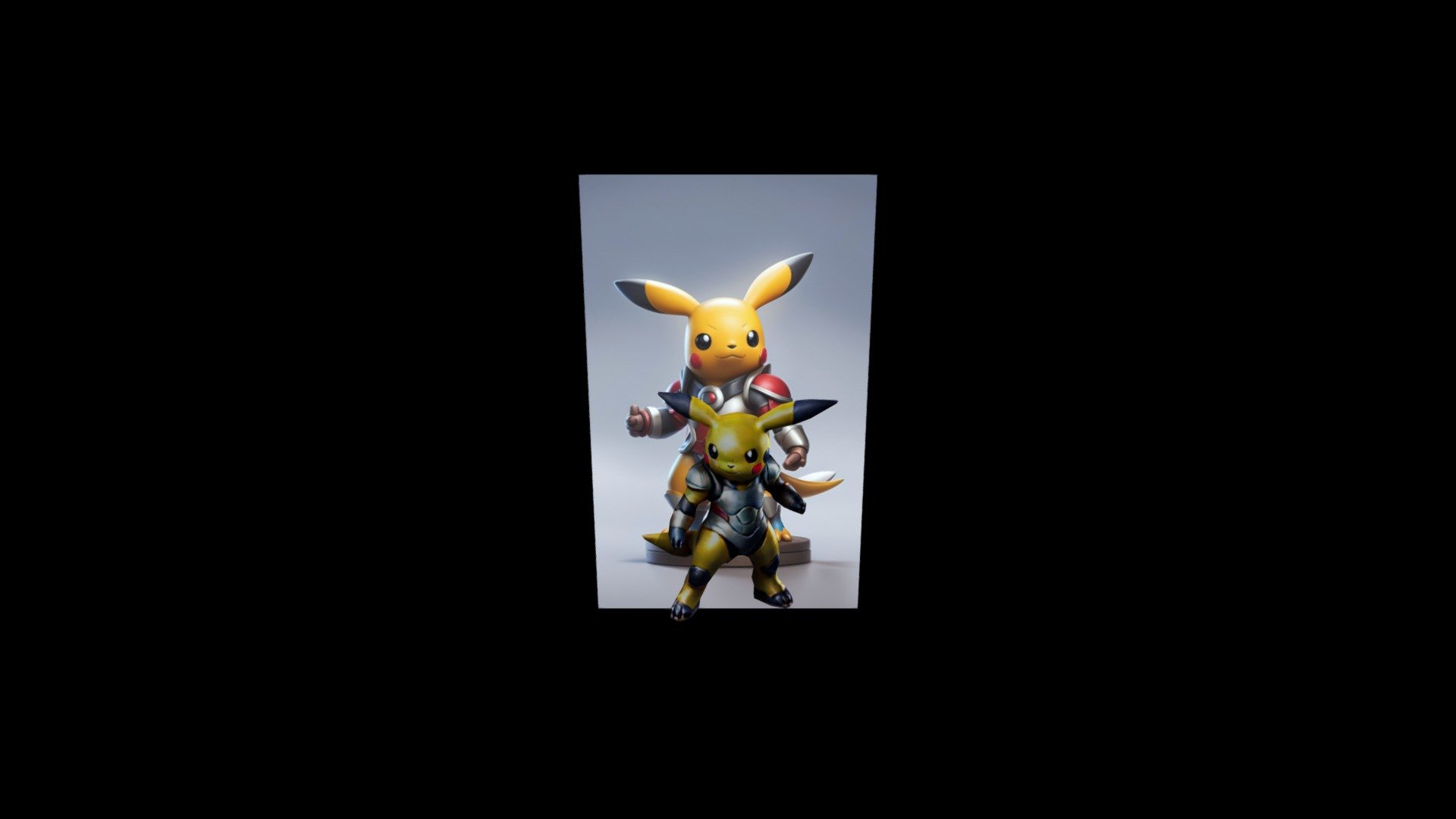 Pikachu in Armor The image shows a stat - Download Free 3D model by ...