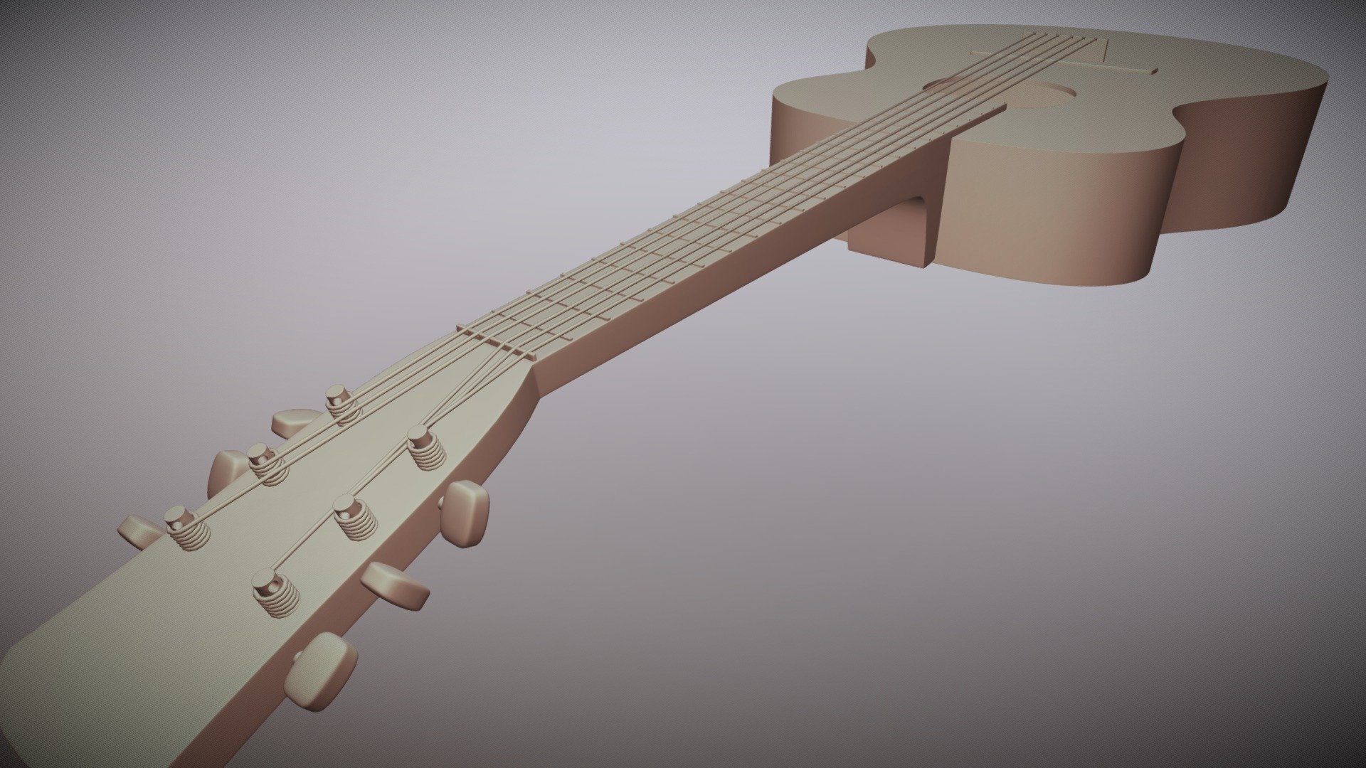 Guitar - 3D model by egorogl [eb6e4f4] - Sketchfab