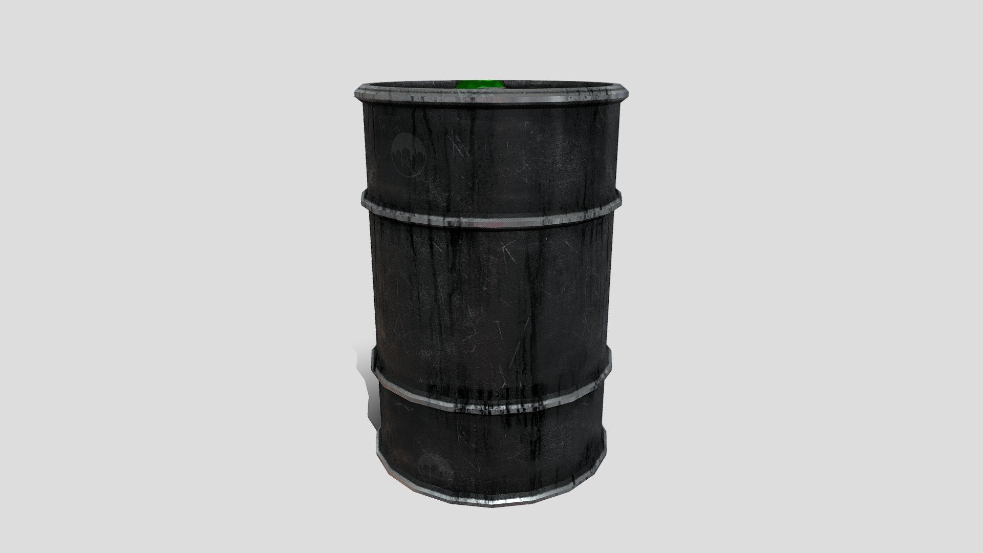 metal barrel - 3D model by queena (@q76) [eb726f7] - Sketchfab