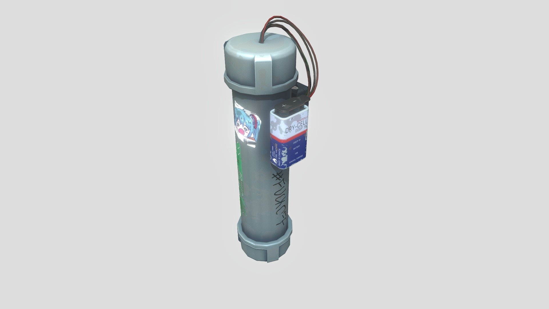 Pipebomb - Download Free 3D model by DragoTatsuki [eb74eaa] - Sketchfab