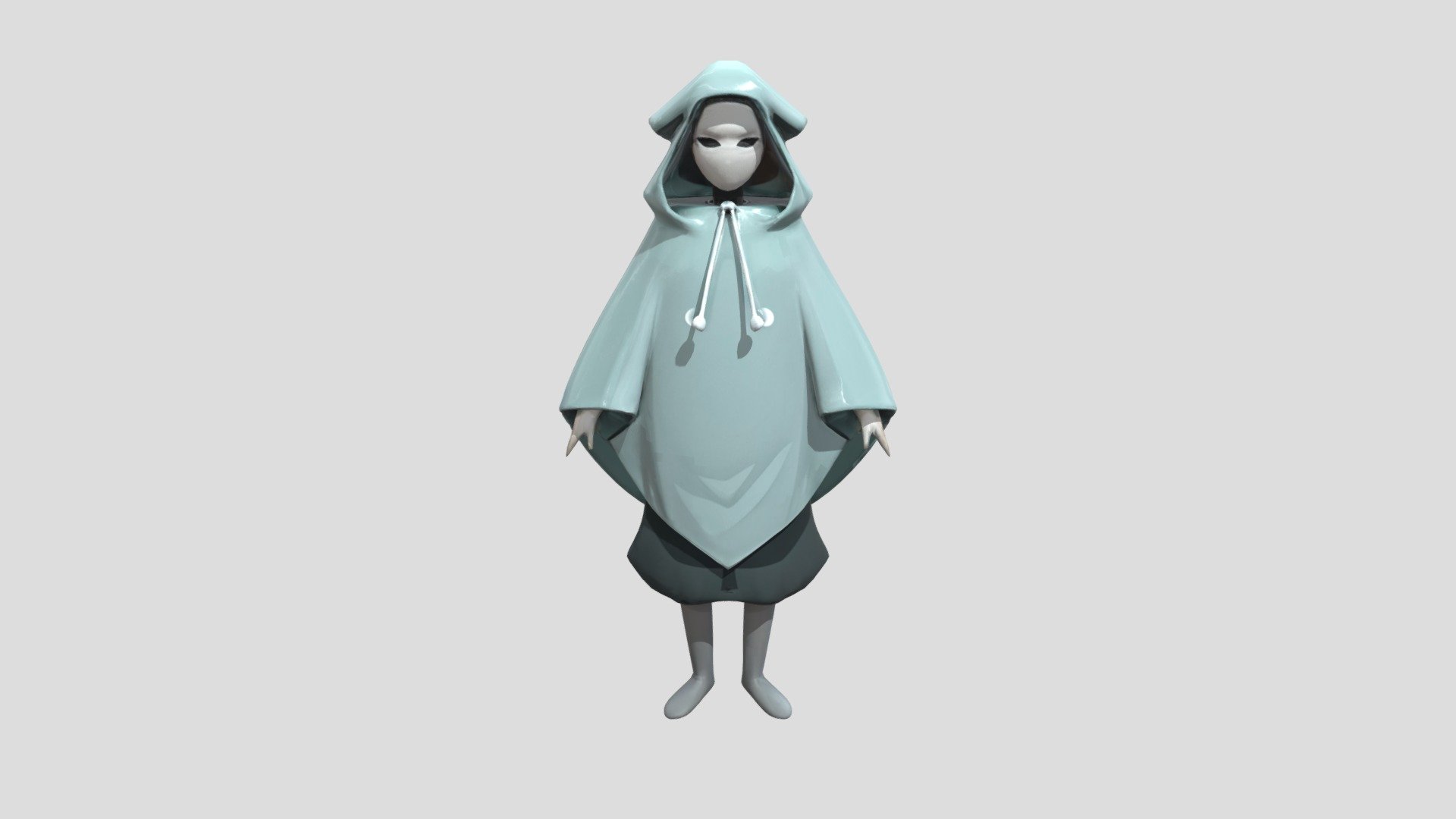 Hooded figure in cloak - 3D model by aliasafiah65 [eb75dcc] - Sketchfab