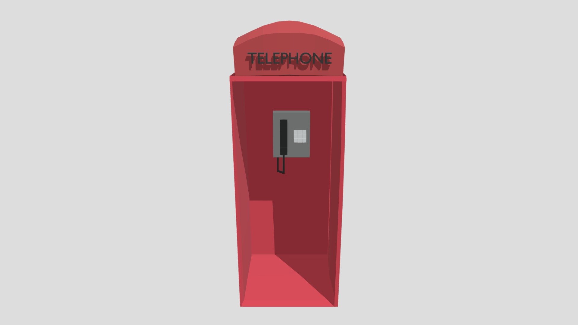 Telephone Box - Download Free 3D model by sesame29 [eb75eb0] - Sketchfab