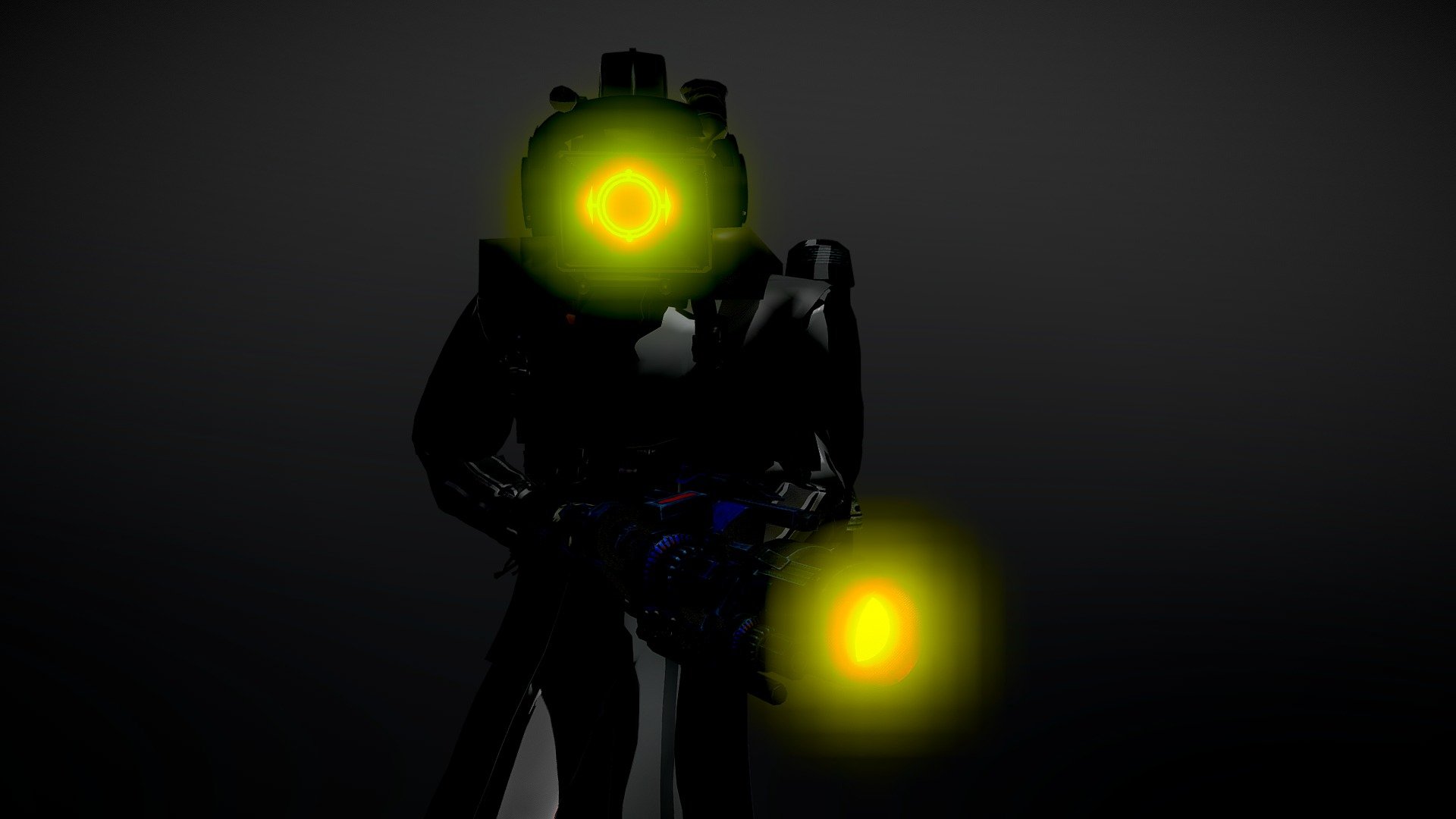 Infected Armed Large Cameraman - Download Free 3D model by A random ...
