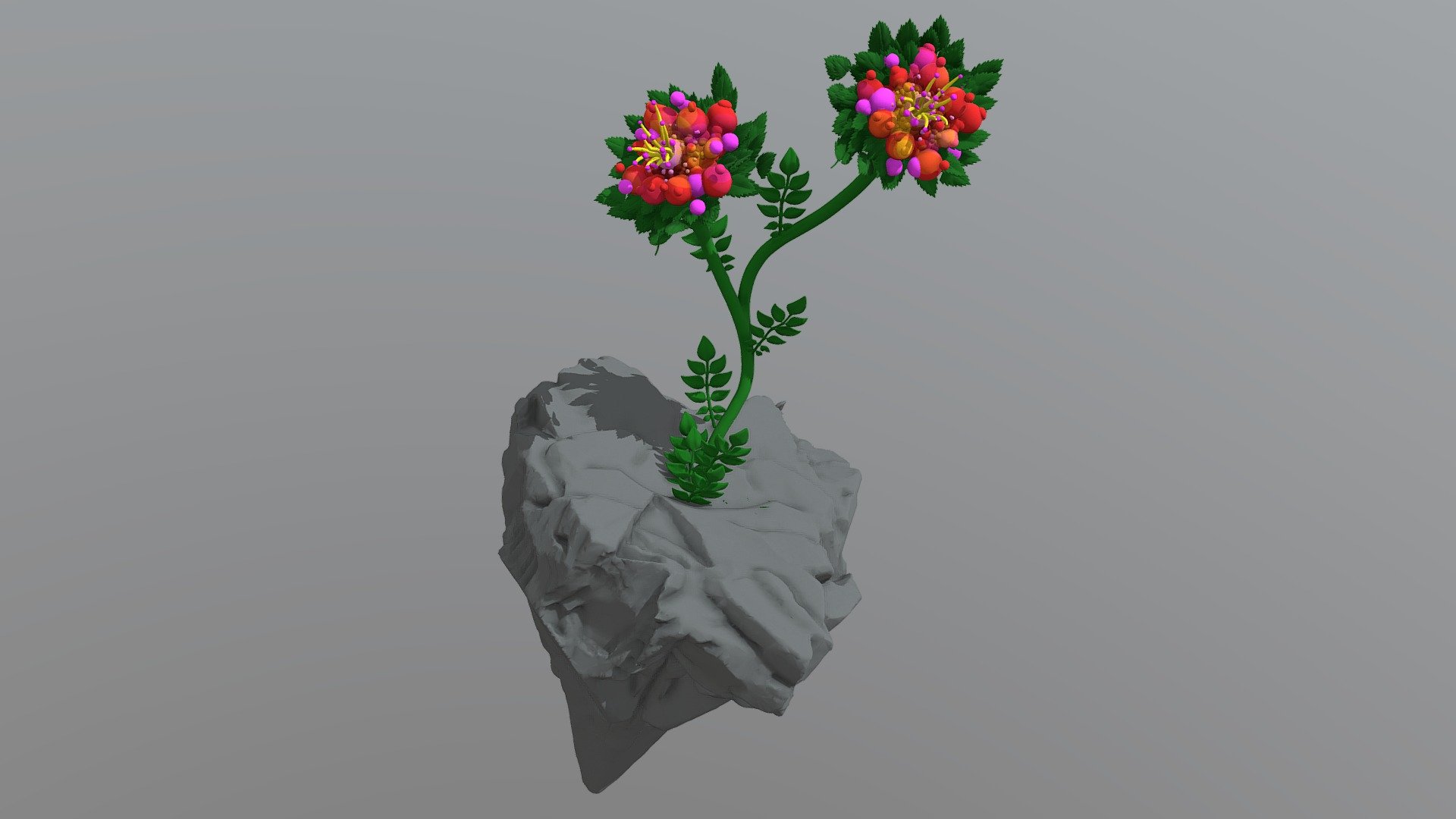 Road to Tokyo, Semi Final 2 Fluffy Flower - 3D model by OculusMedium ...