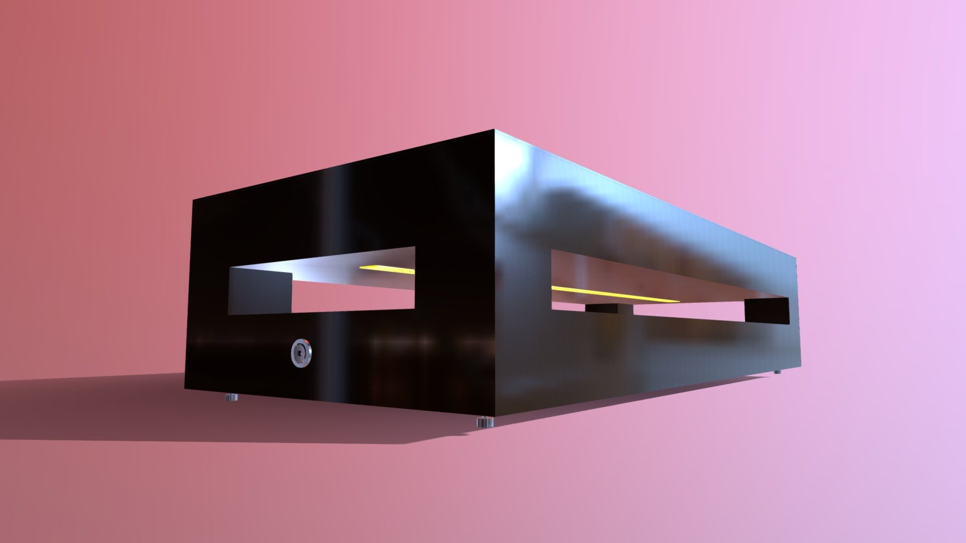 32in x76in Cavern Fire Table - 3D model by Montana Fire Pits ...