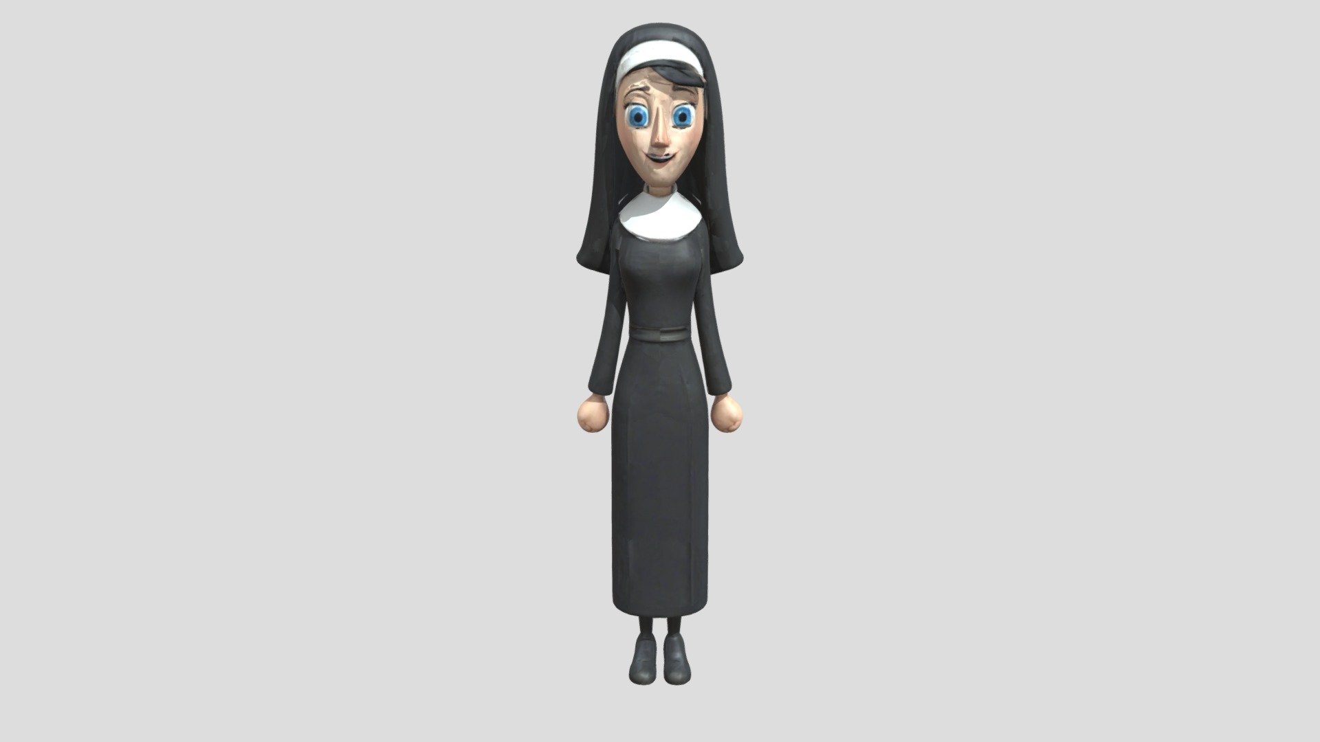 nun skinny - Download Free 3D model by themadmime [eb7b975] - Sketchfab