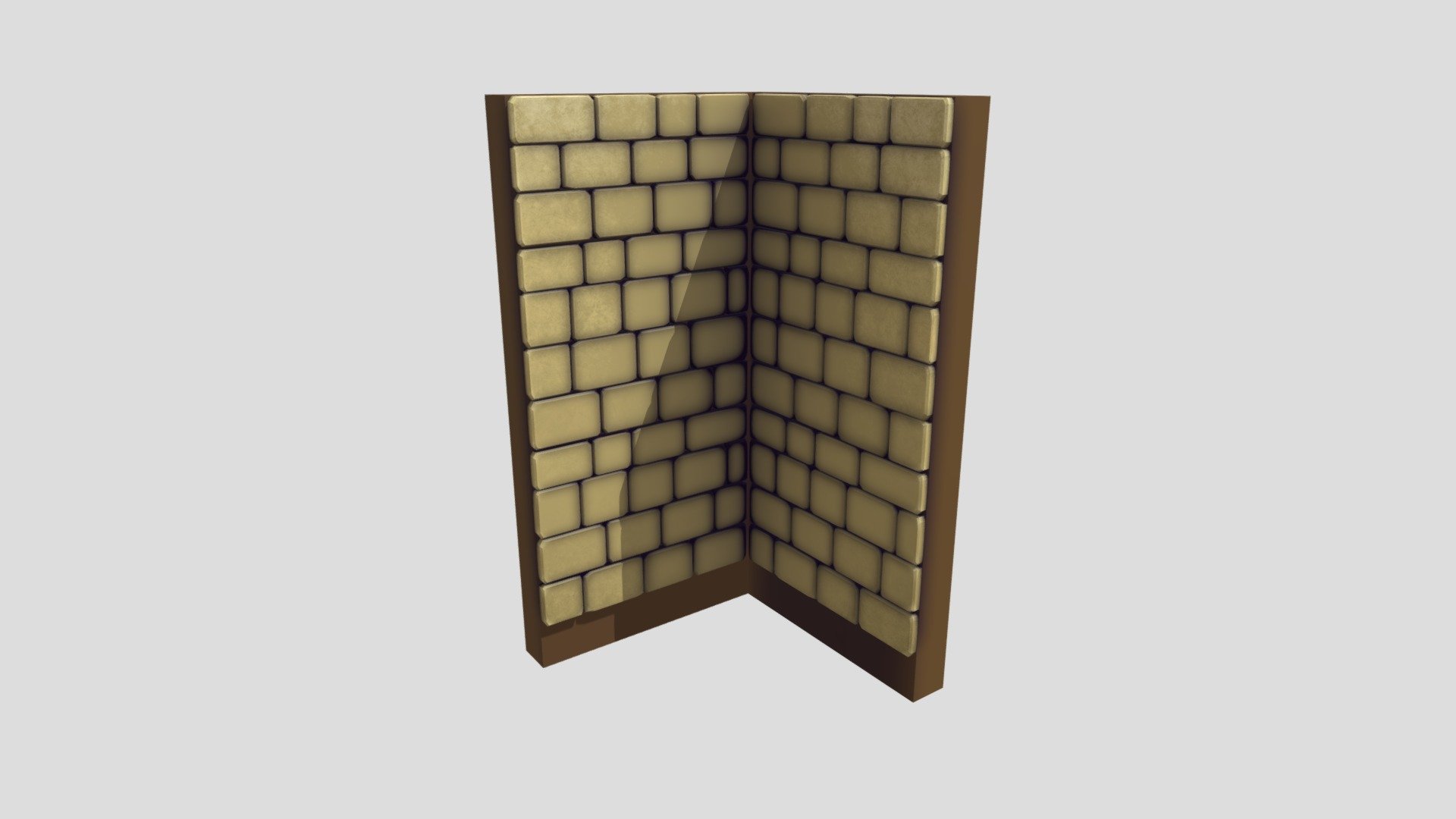 Corner wall 1 - 3D model by bentevana [eb7f5ae] - Sketchfab