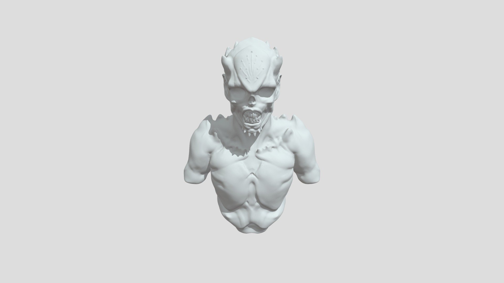 Male whitewalker bust model - Download Free 3D model by ksg42069 ...