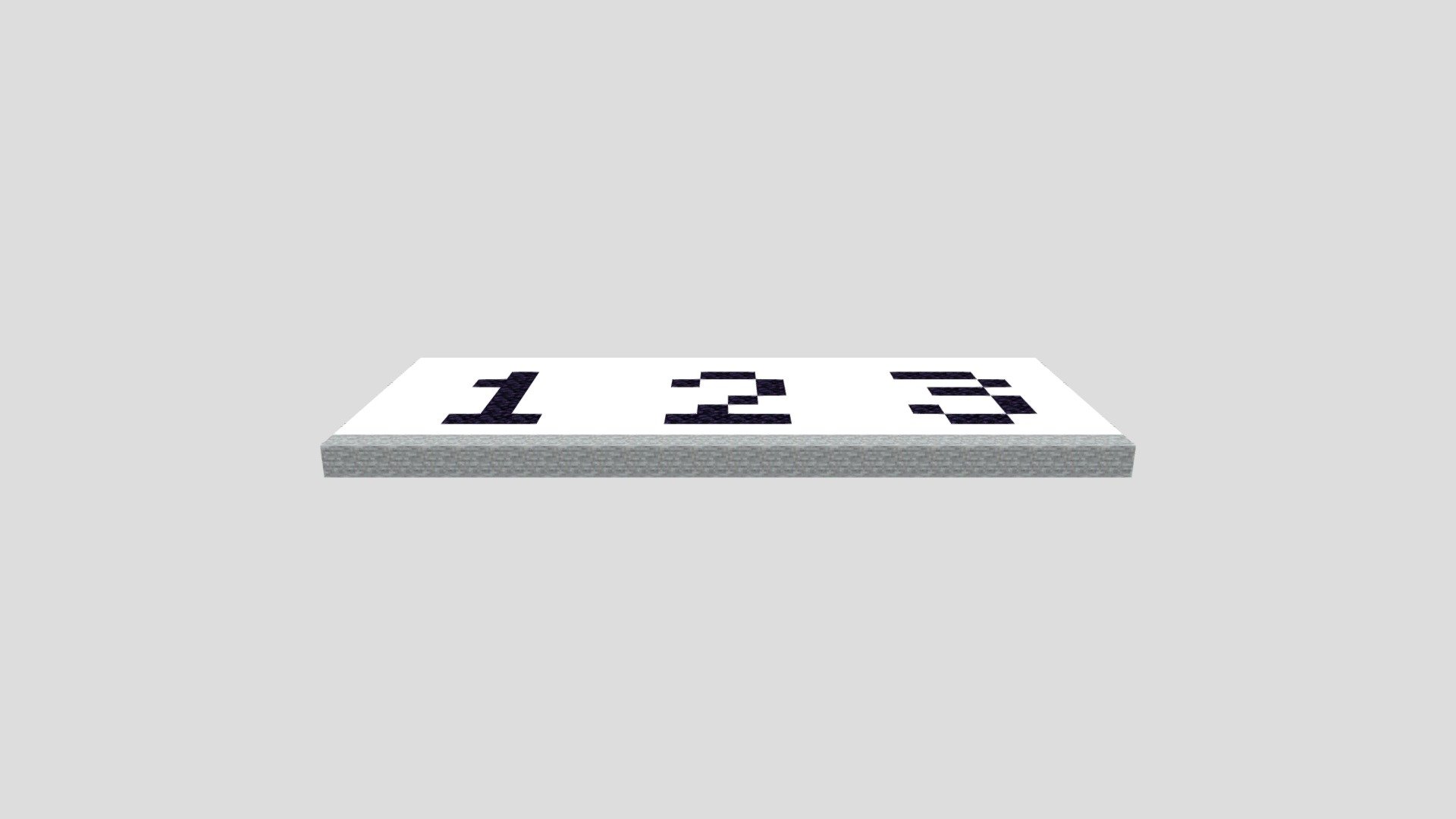 123 - 3D model by MrChrys_ [eb84699] - Sketchfab