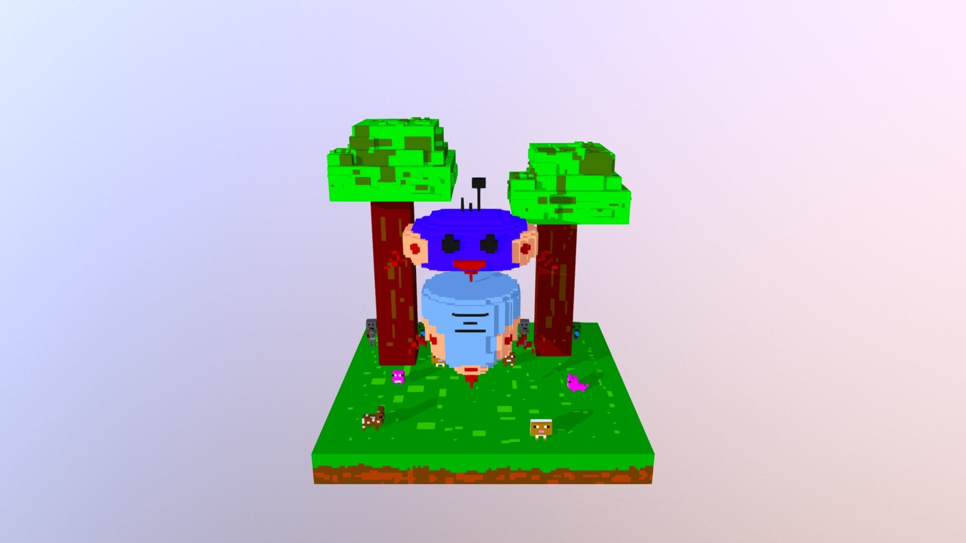 BB-X Minecraft Robot - 3D model by Nicknr [eb84c1e] - Sketchfab