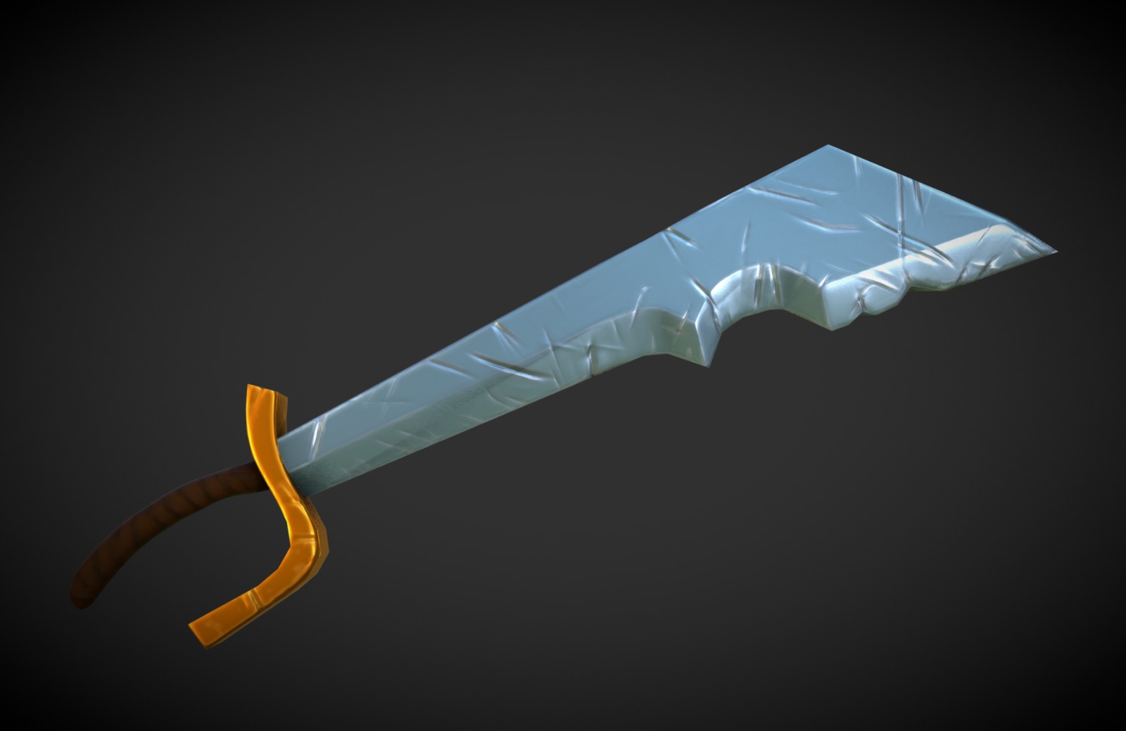 Worn Scimitar - Handpainted Zbrush Sculpt - 3D model by Michael Harris ...