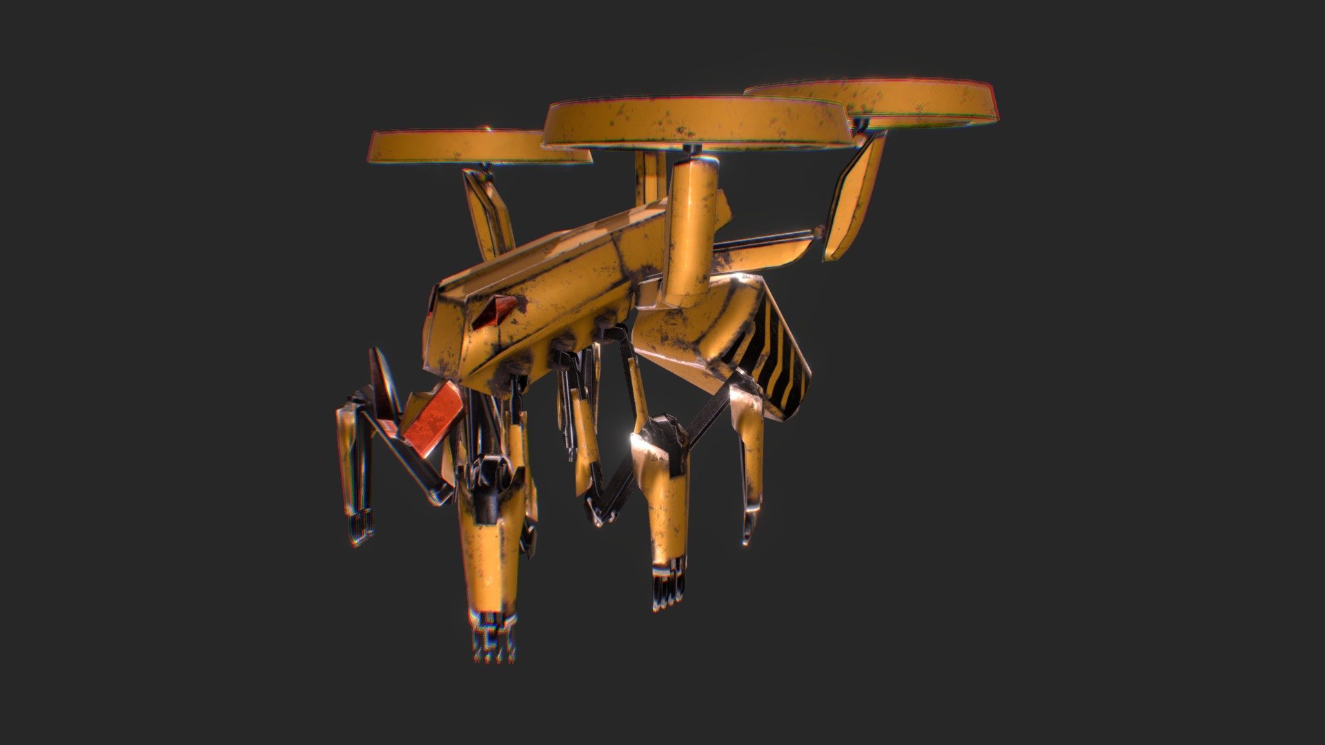 Bee Drone - 3D model by Bou (@JugoDeNaaranja) [eb85710] - Sketchfab