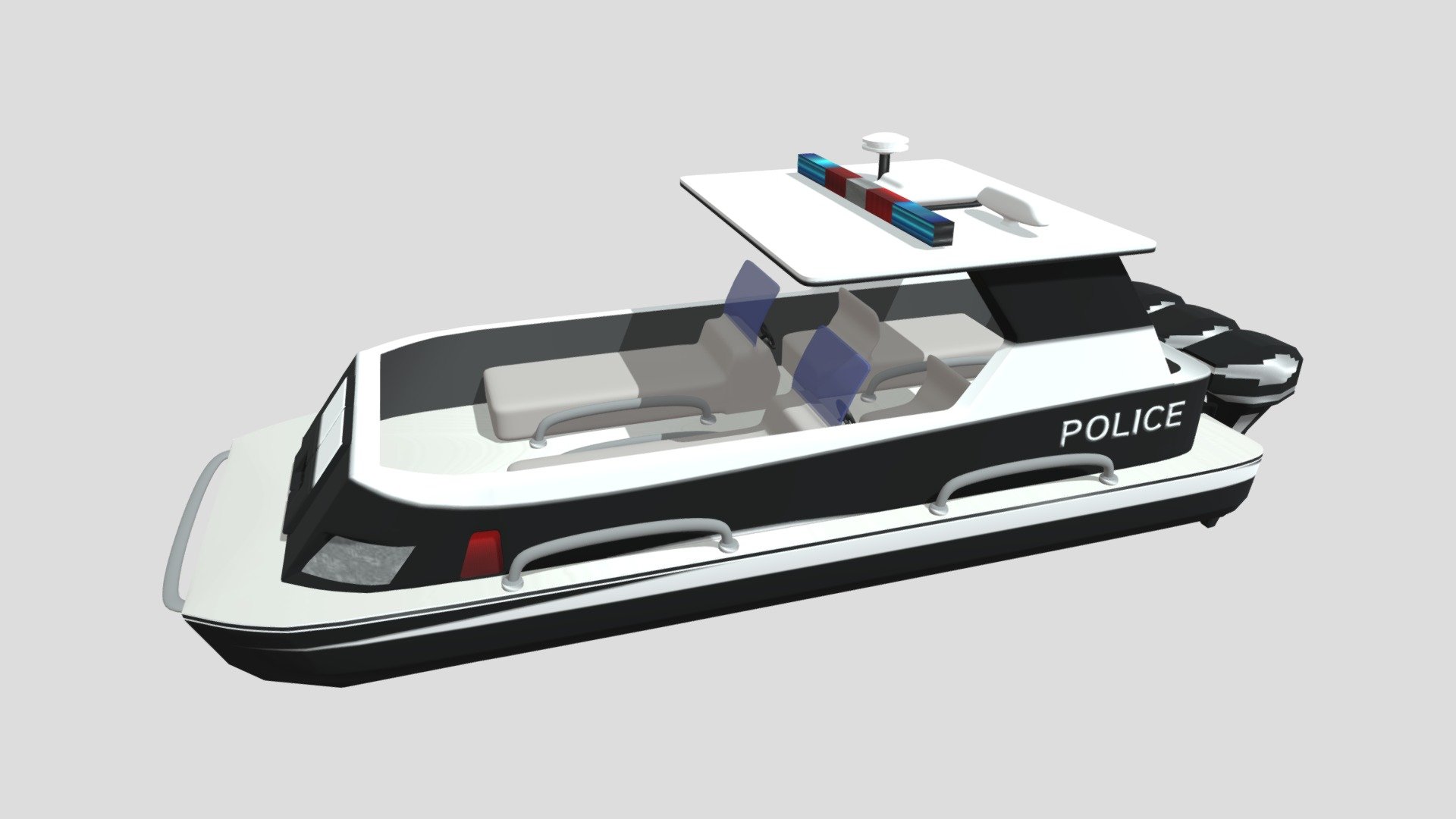Police Boat 02 - Download Free 3D model by gogiart (@agt14032013 ...