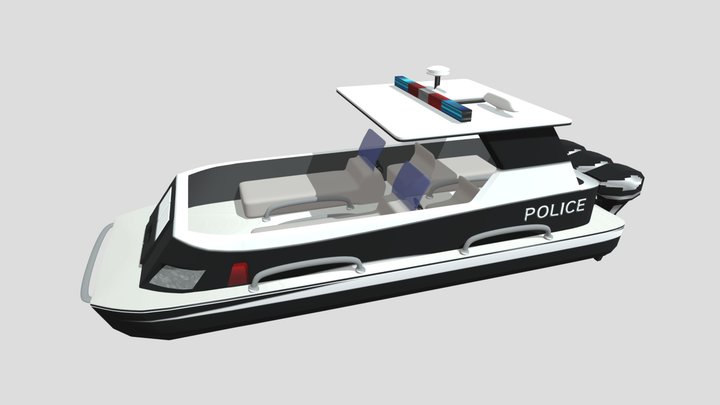 Policeboat 3D models - Sketchfab