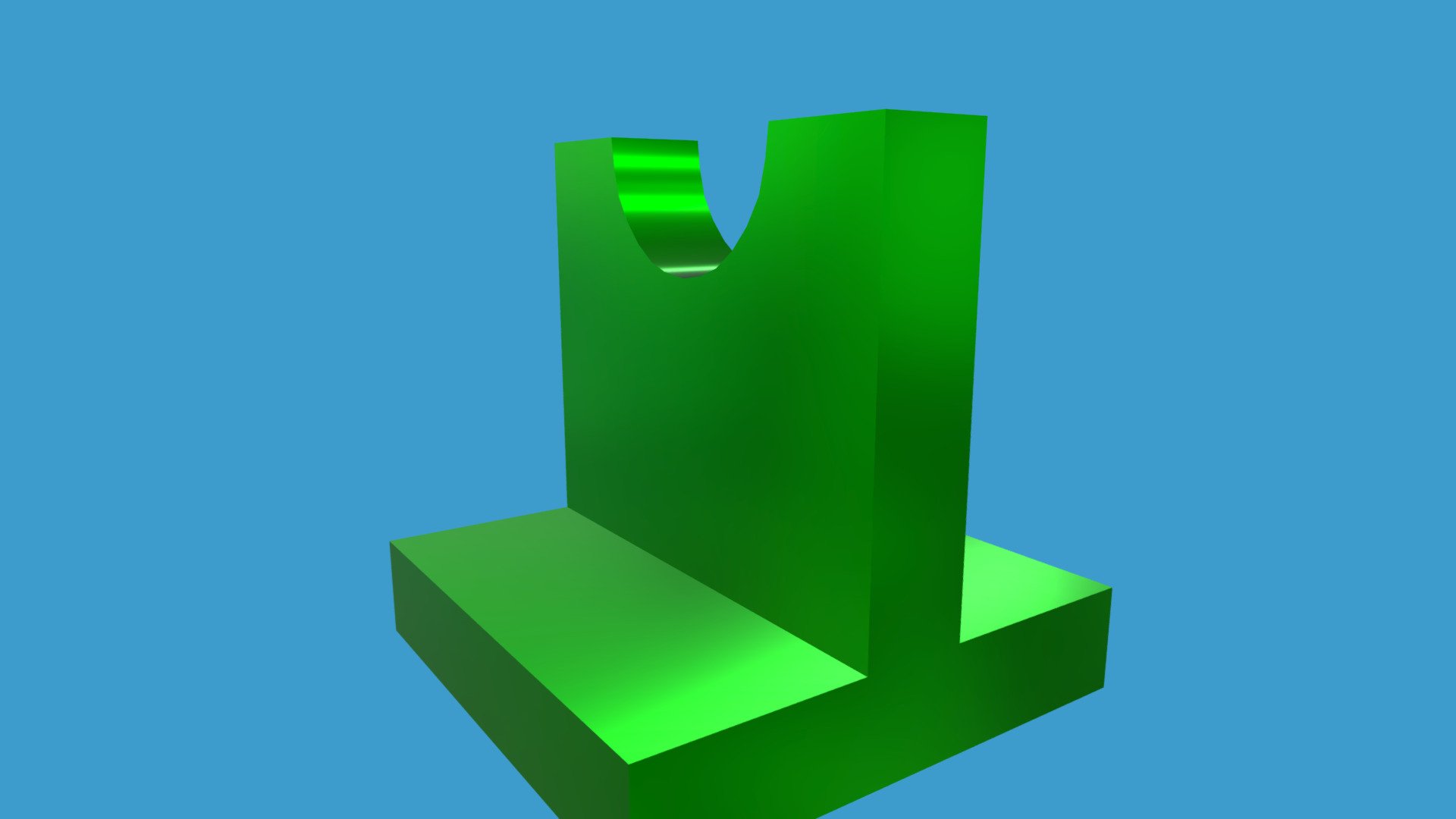 T-Bracket with cradle - 3D model by fasteng [eb8a7a7] - Sketchfab
