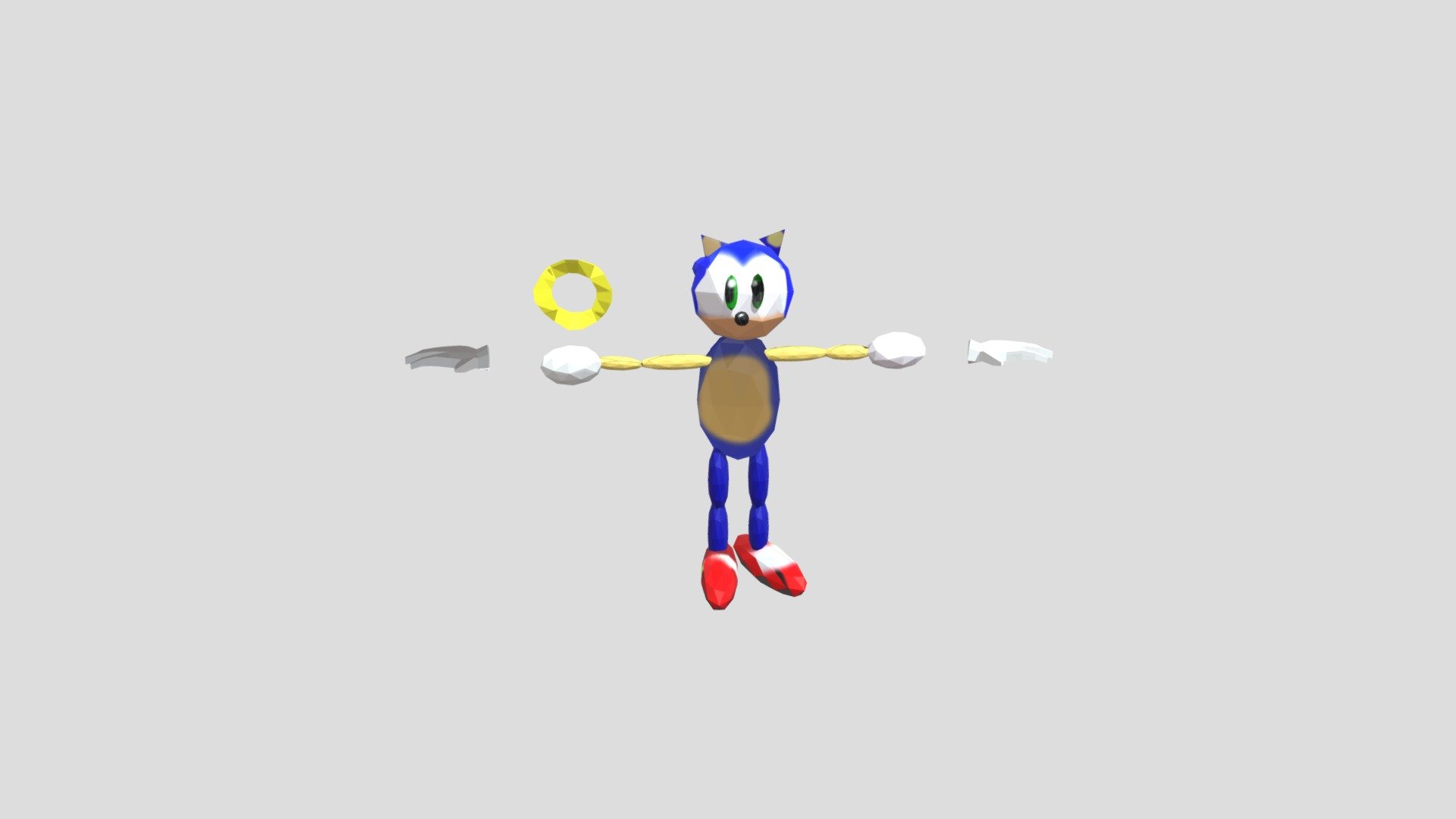 Low Poly Sonic1 - Download Free 3D model by sebyseb (@saskatoon ...