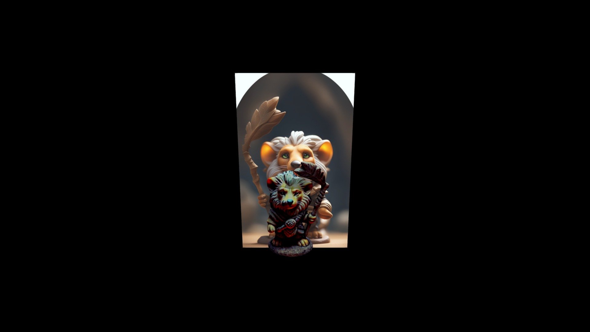 Mouse Wizard A digital painting of a mo - Download Free 3D model by ...
