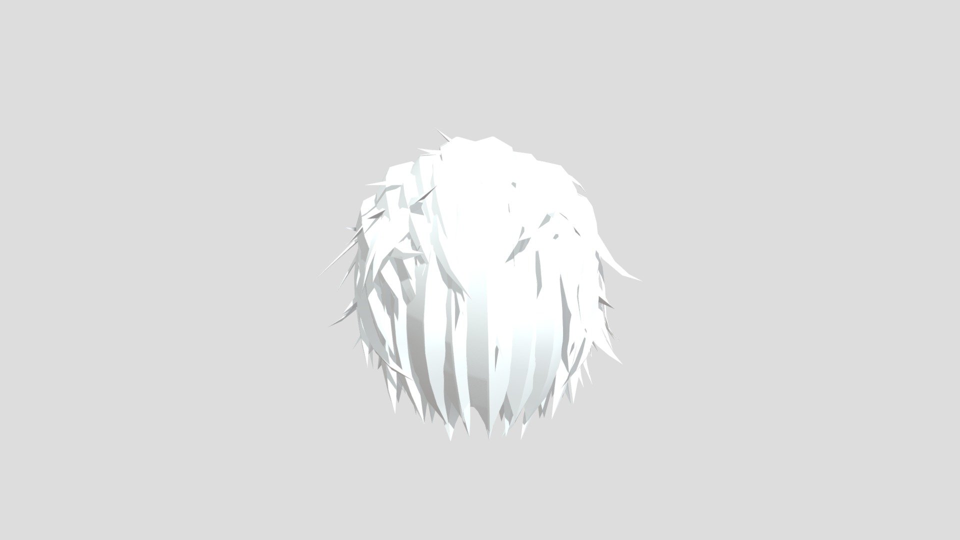 Fluffy Slicked Back Curtain Hair - 3D model by sokool4u [eb8c413 ...