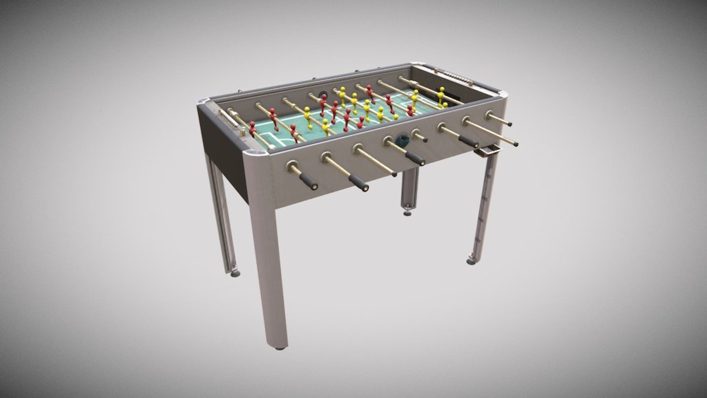 Football Table Optimized Version - Download Free 3D model by Francesco ...