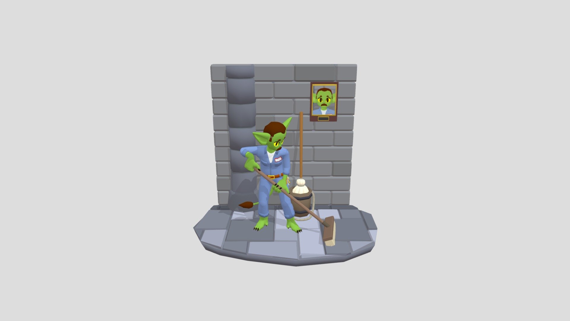 Goblin Janitor - 3D model by lovelyvirus [eb8ff2c] - Sketchfab