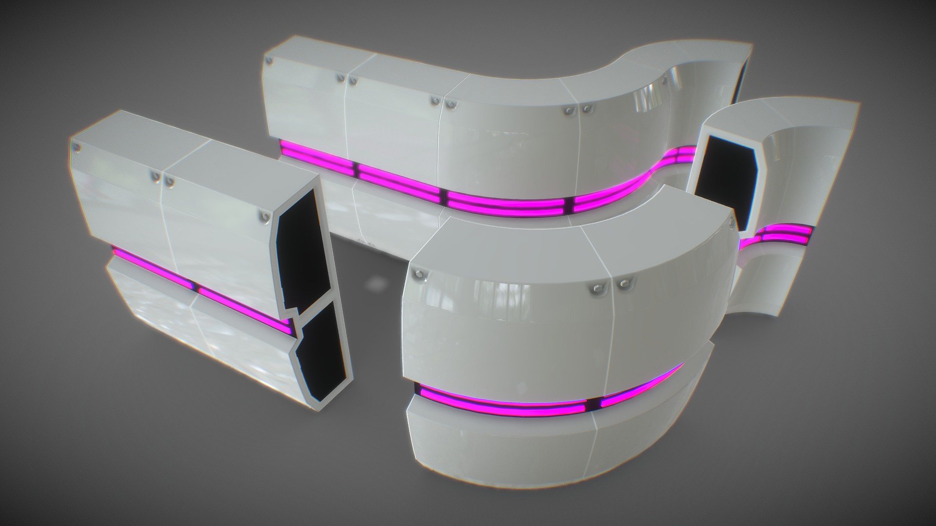 FREE Sci Fi Panel 004 - public domain (CC0) - Download Free 3D model by ...