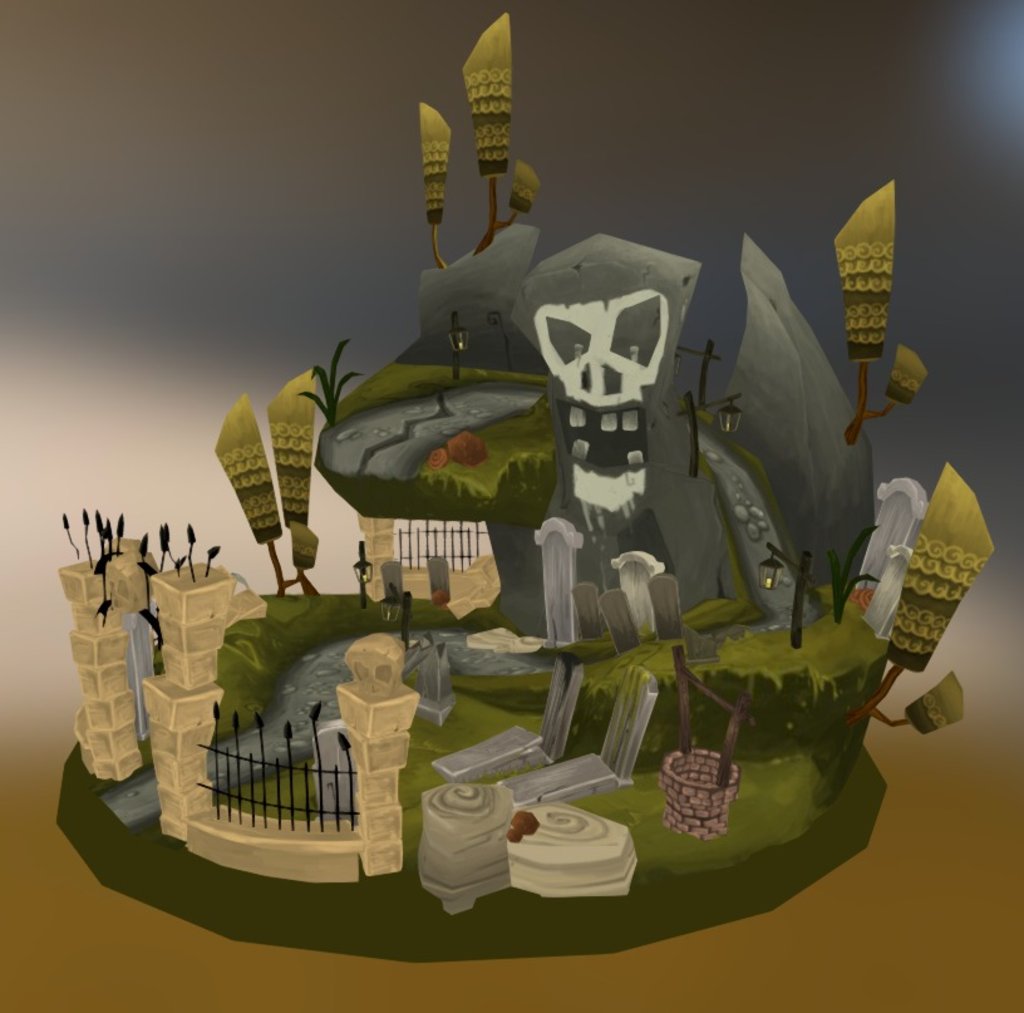 Graveyard Scene - 3D model by annsophie.dewaele [eb92e4b] - Sketchfab