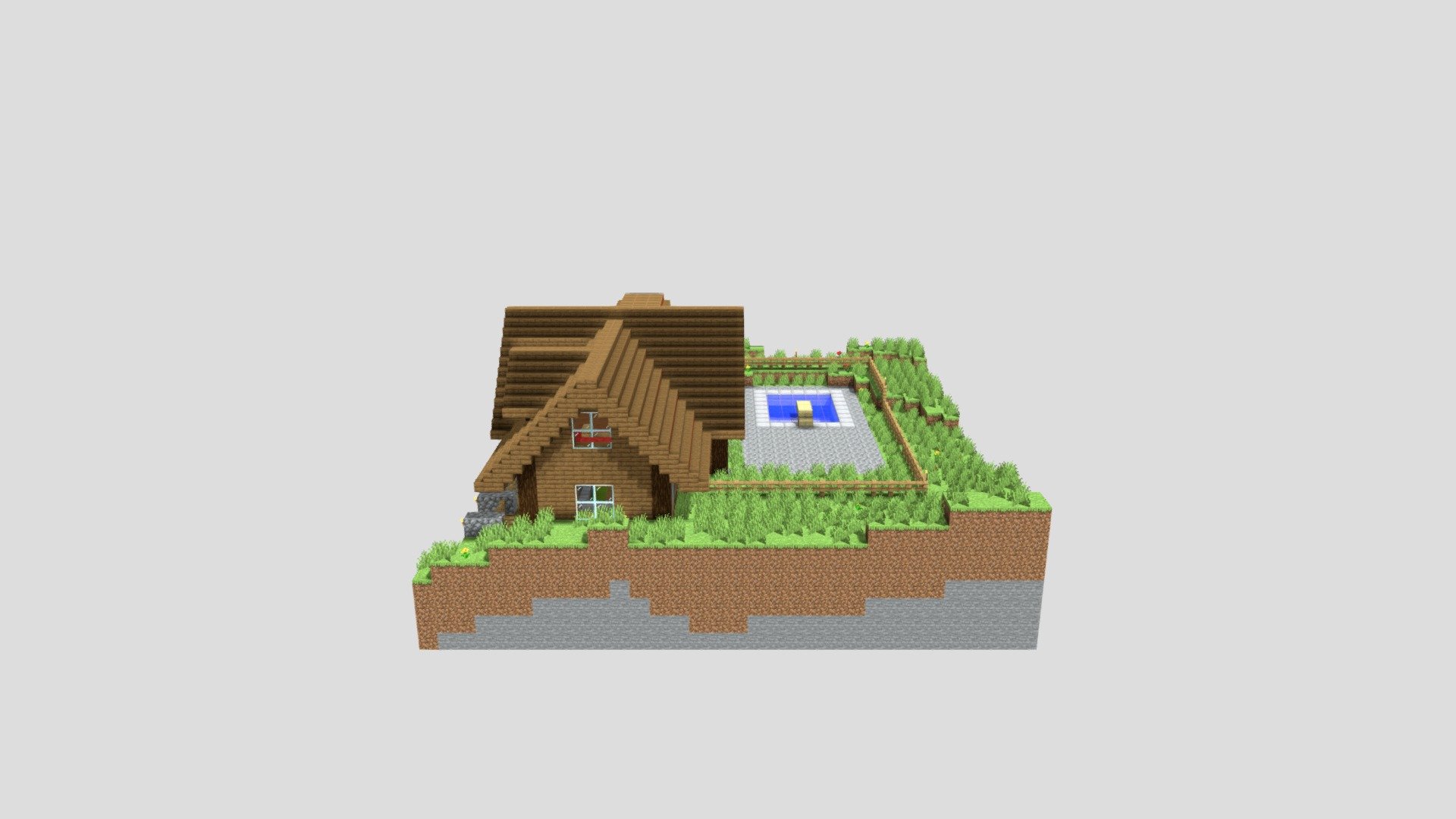 Minecraft World: Survival House - Download Free 3D model by wayne.mbusu ...