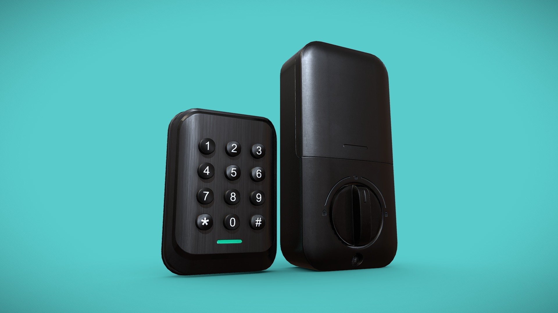 HG SMART DIGITAL Door Lock - 3D model by We3Do (@we3DoModel) [eb96400 ...