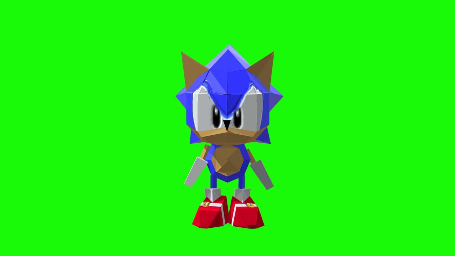 Sonic Test with animation - Download Free 3D model by mynelo04 [eb98db5 ...