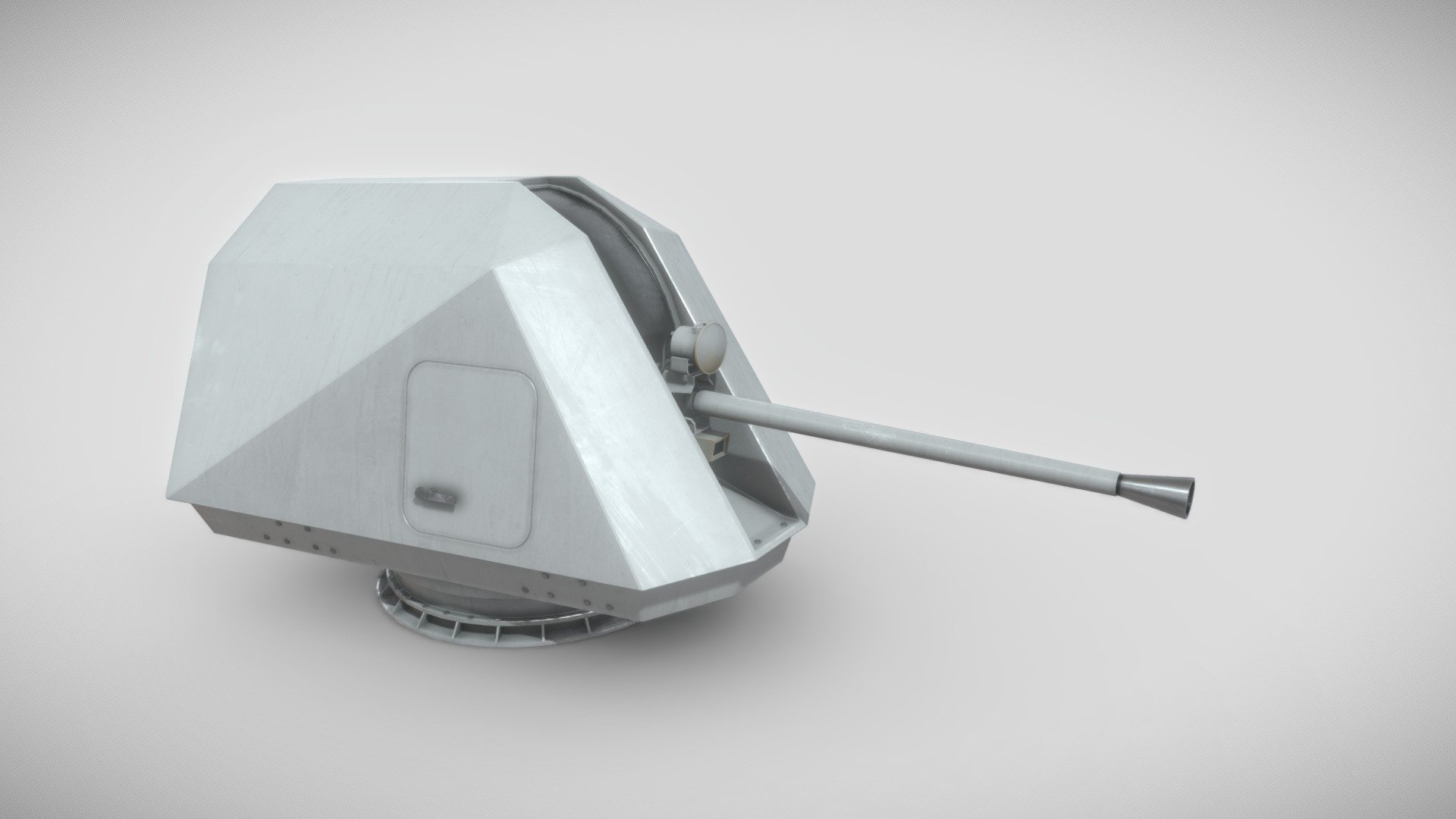 Bofors 57 mm Naval Automatic Gun - Buy Royalty Free 3D model by ...
