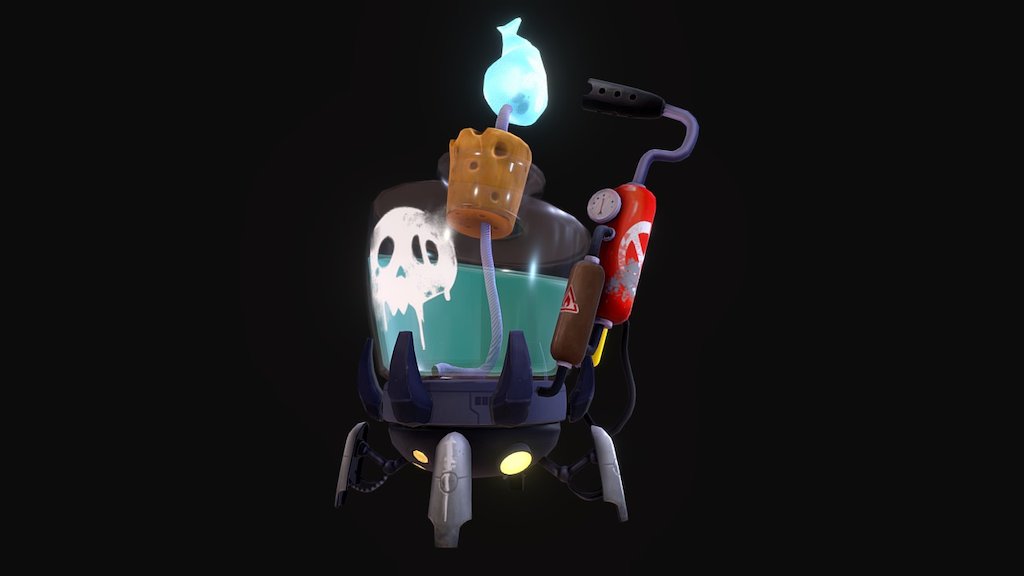 Walking Container - 3D model by jenast [eb9ba36] - Sketchfab
