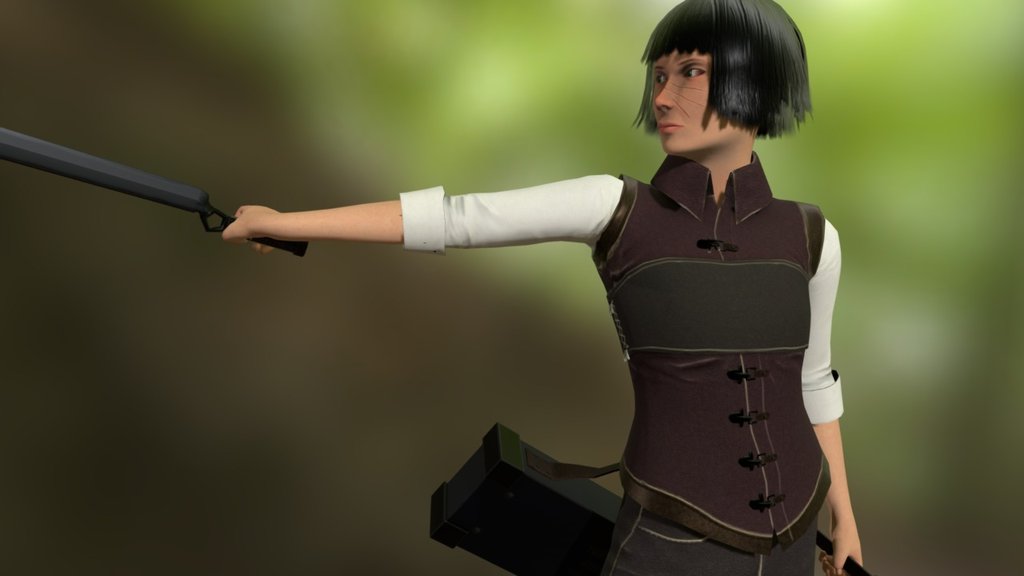 The Huntress - 3D model by thatduck [eb9d1f2] - Sketchfab