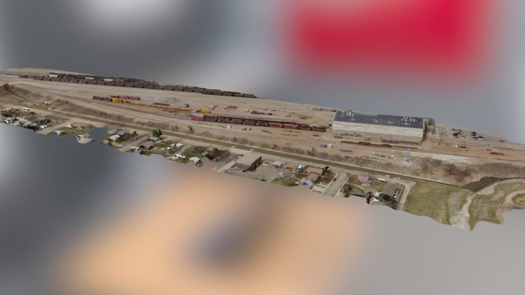BNSF Mandan Yard Simplified 3d Mesh - 3D model by enelson [eba58ab ...