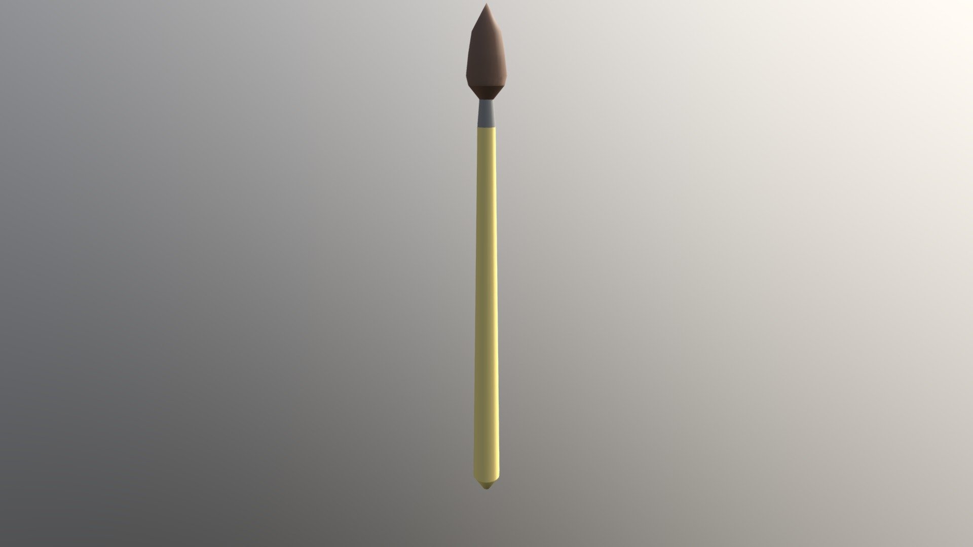 Paint Brush - Low Poly - 3D model by Caramelle [eba60d7] - Sketchfab